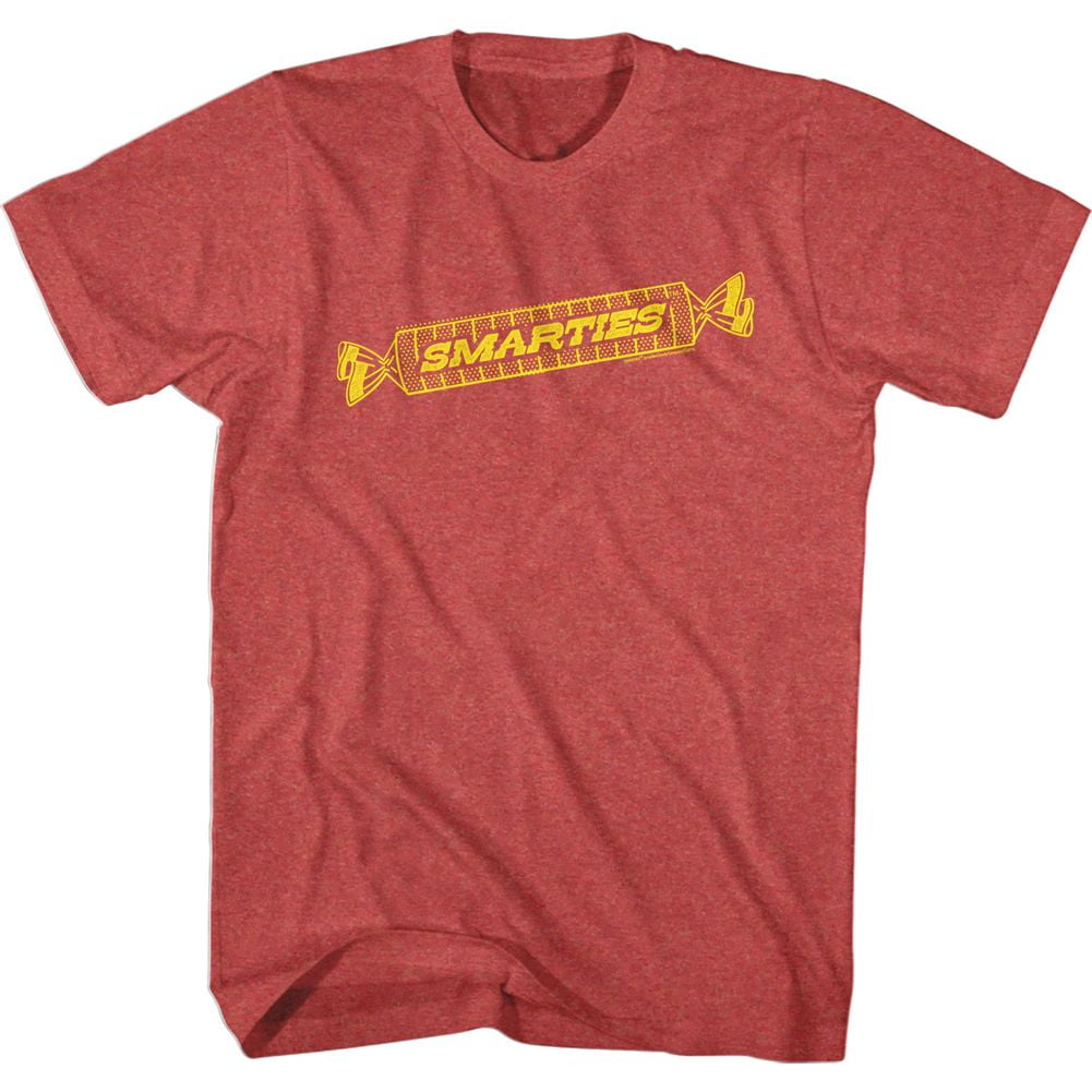 Smarties Monochrome Smarties Red Heather Adult T-Shirt - Walmart.com
