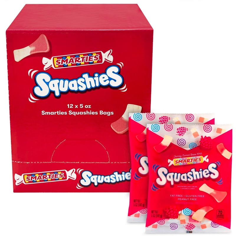 Smarties Squashies Foam Marshmallow Gummies, Pack of 12, Gluten-Free ...