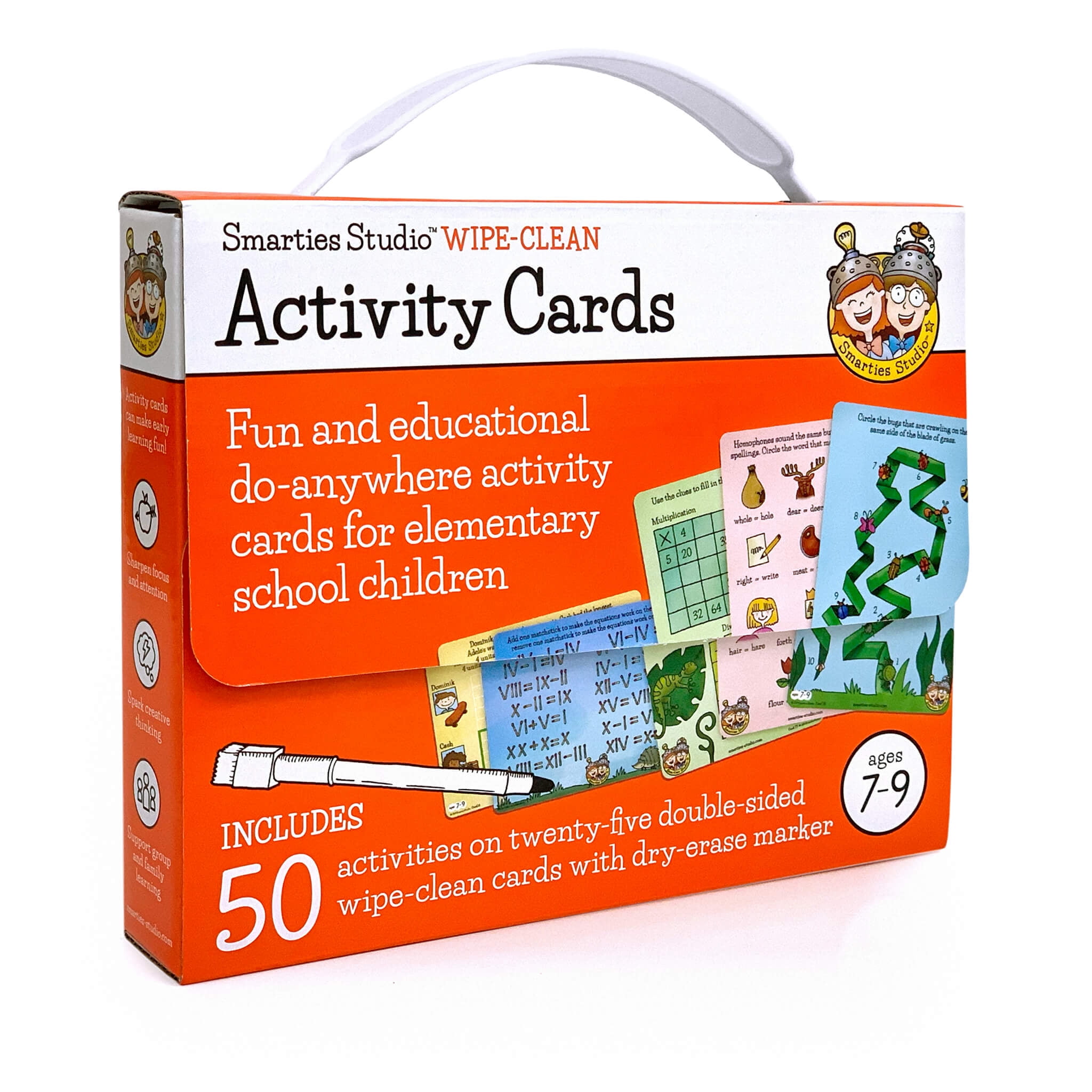 Smarties Studio Wipe-Clean Activity Cards for Ages 7-9 - Walmart.com