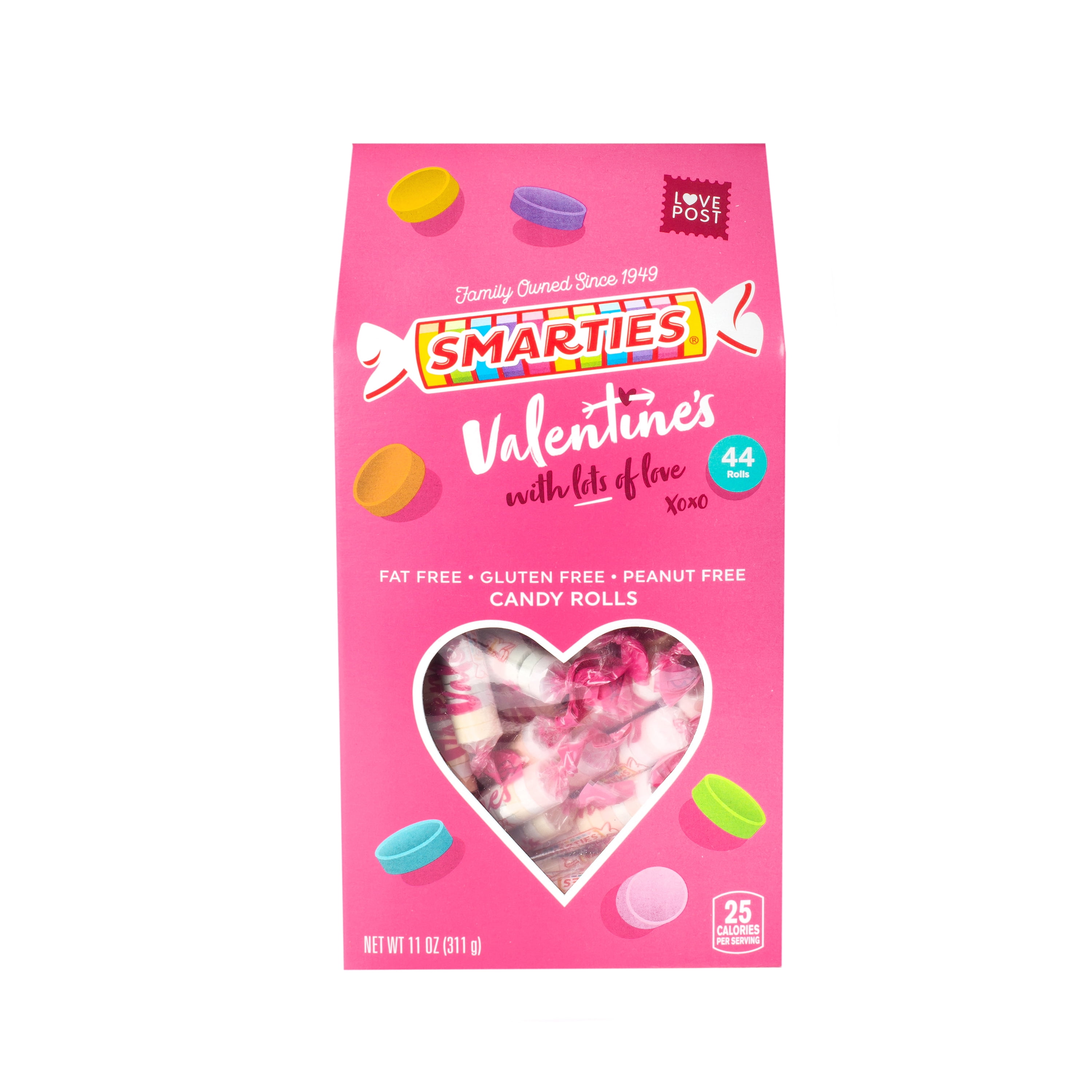 Smarties Kids Valentine Friendship Exchange Candy Rolls, Vegan ...