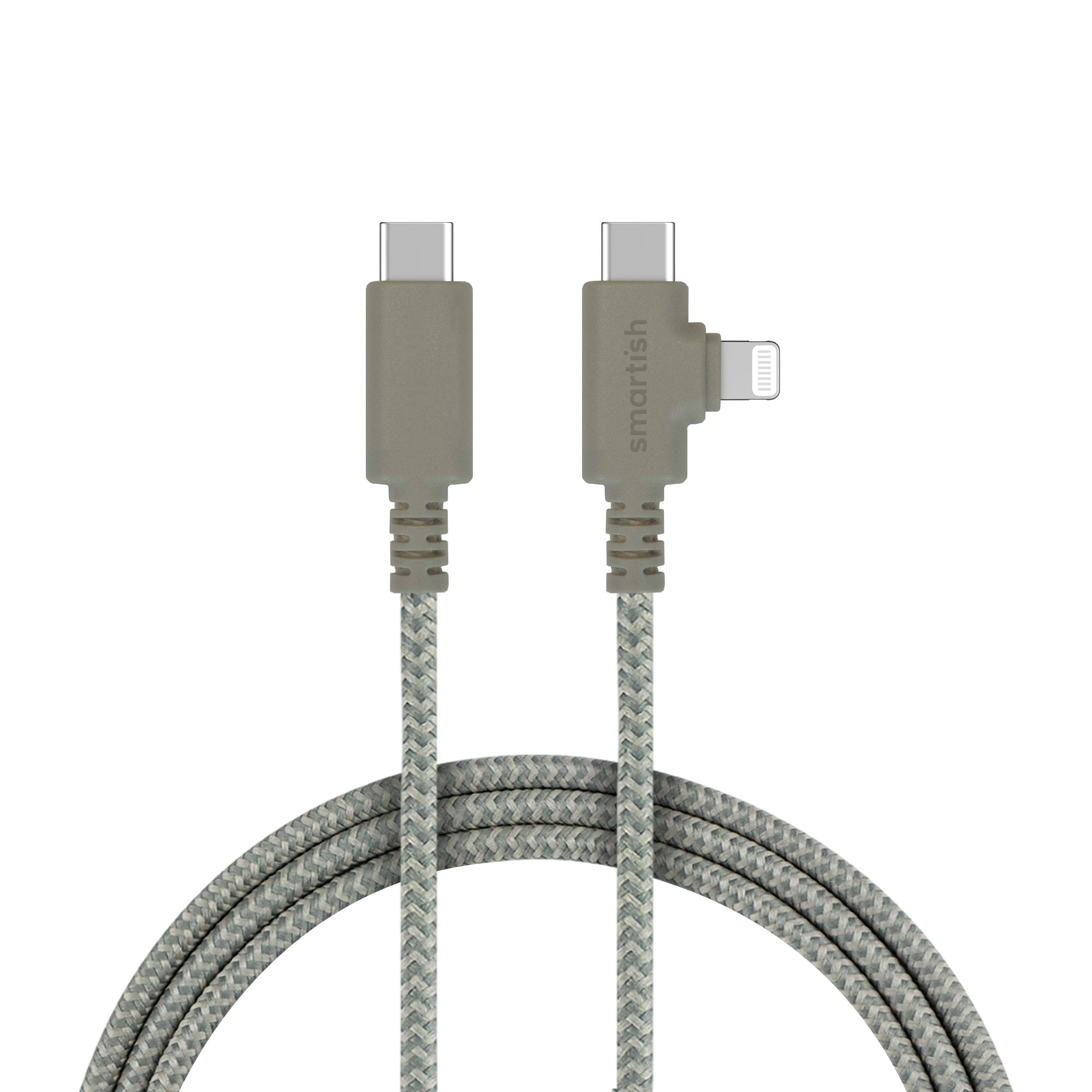 Smartish 2 in 1 USB C to USB C/Lightning Cable - Crown Joule - 6 Foot ...