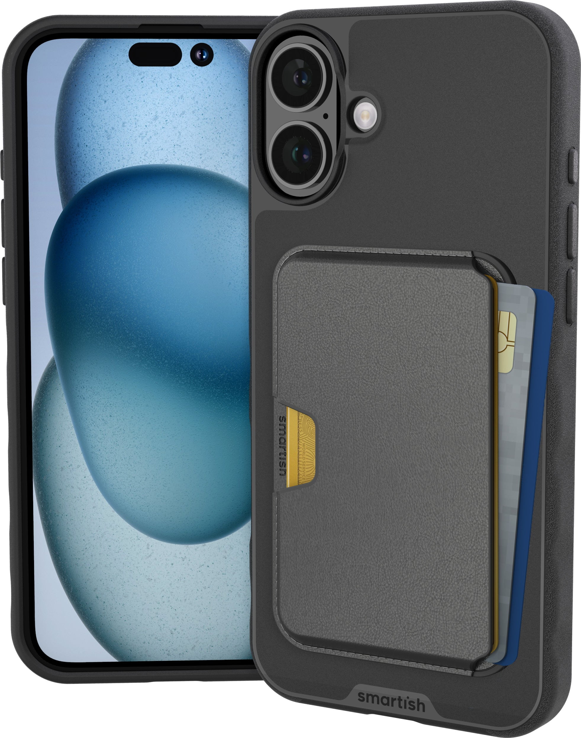 Smartish® iPhone 16 Plus Magnetic Case with MagSafe Wallet - Gripmunk - Magsafe Compatible Thin ...