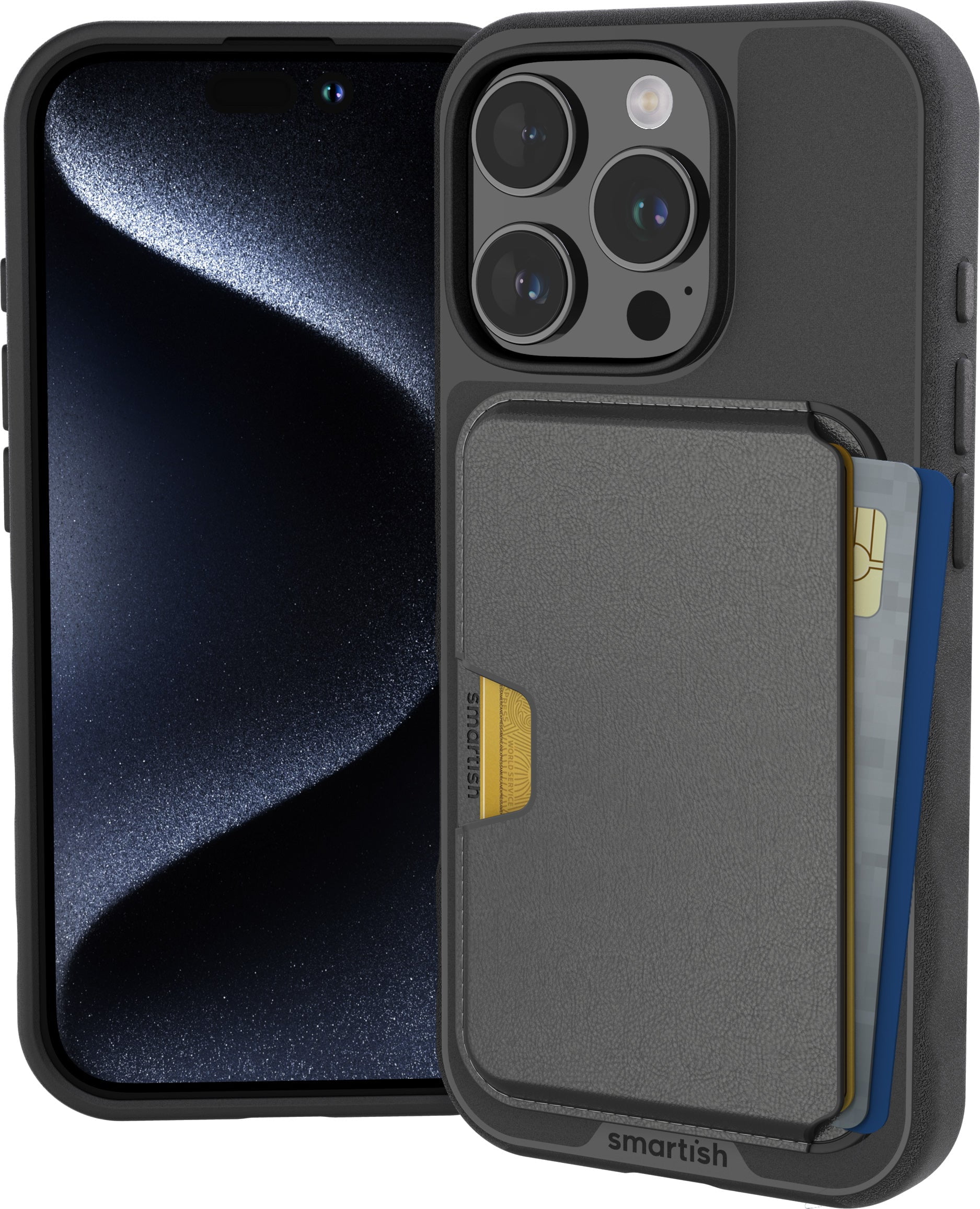 Smartish® iPhone 16 Pro Magnetic Case with MagSafe Wallet - Gripmunk - Magsafe Compatible Thin ...