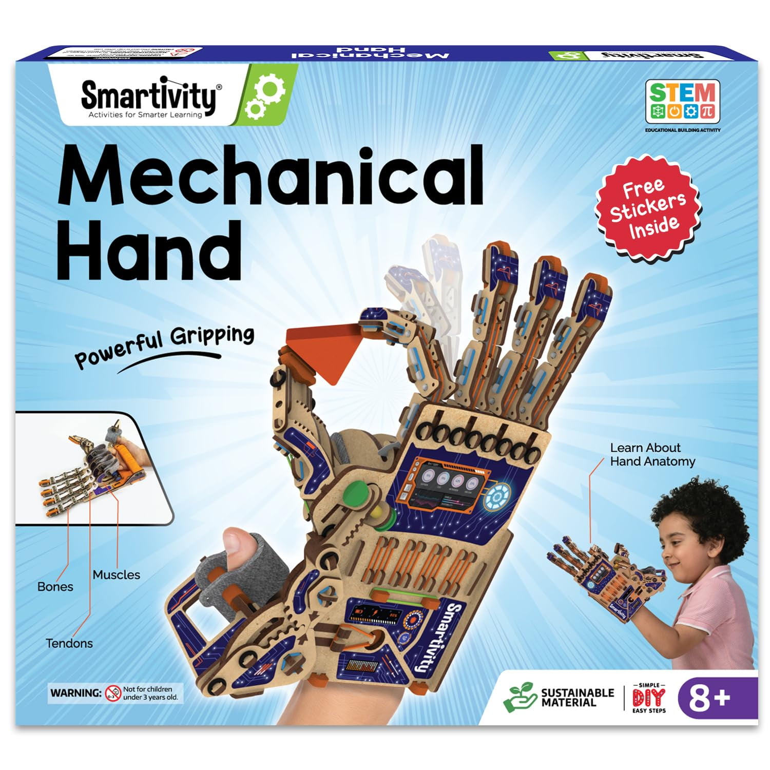 Smartivity DIY Robotic Mechanical Hand STEM Toy KMC2for Kids 8-9-10-11 ...