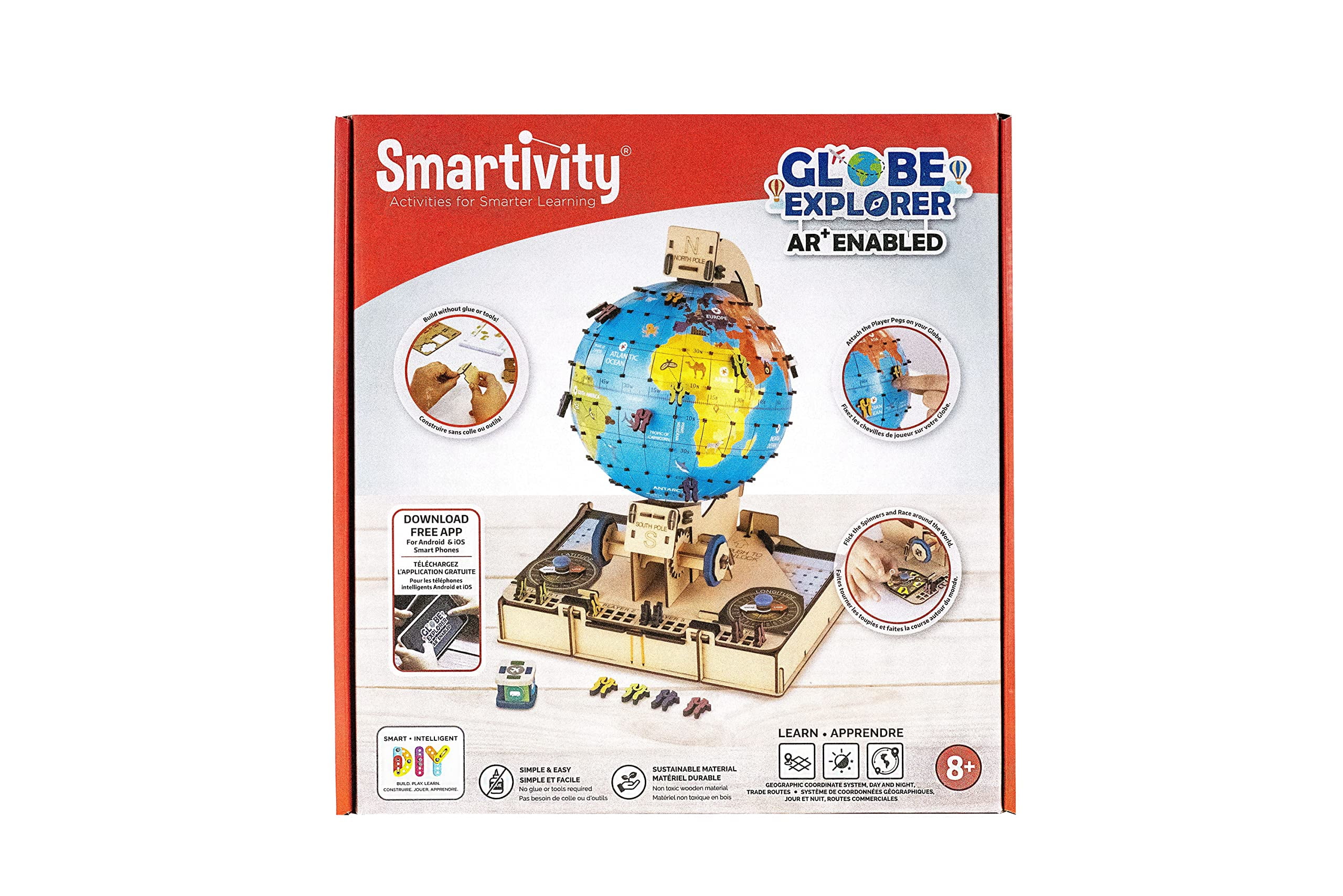 Smartivity Globe Explorer Wooden Model Engineering BSL1 STEM Learning ...