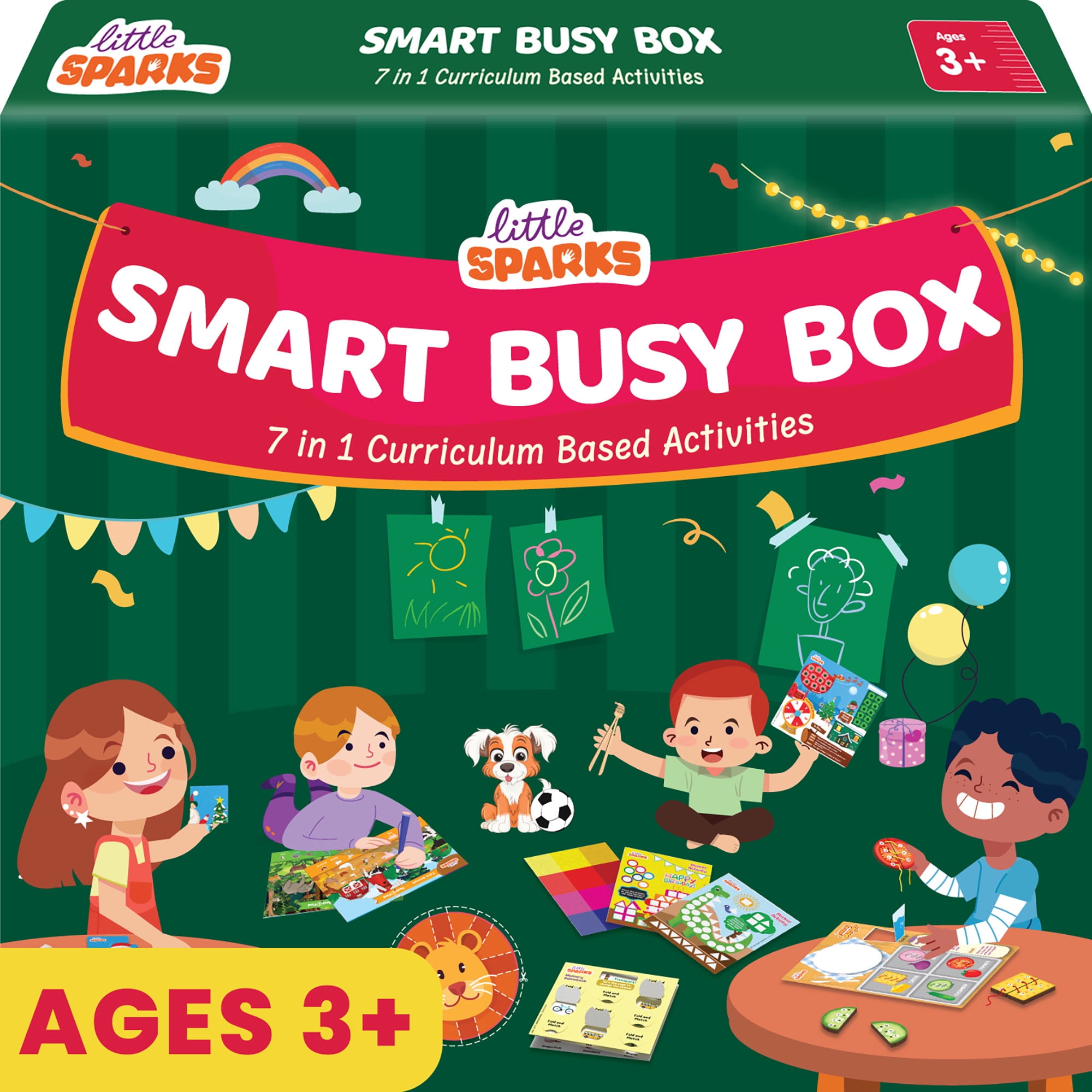 Smartivity: Little Sparks: Smart Busy Box - Montessori 7-In-1 Preschool ...