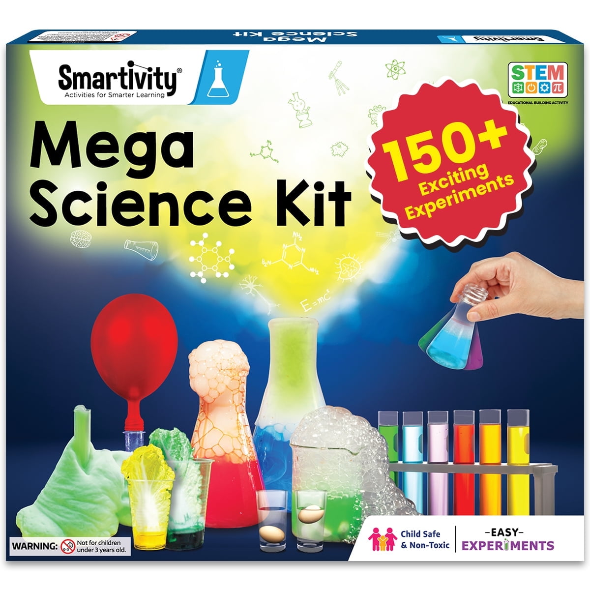 Smartivity Mega Science Kit, STEAM Activity Set for Kids, 150 ...