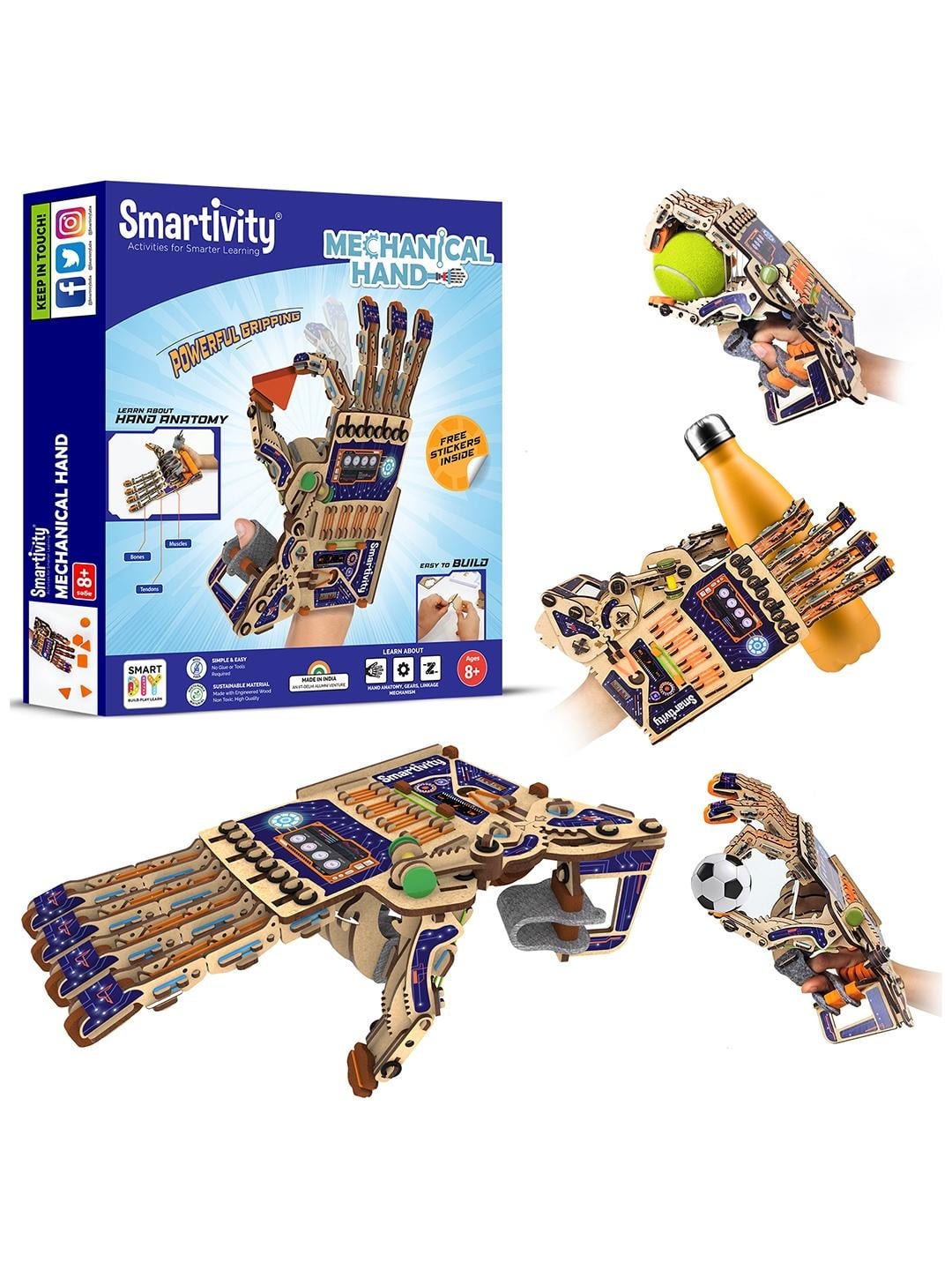 Smartivity Robotic Mechanical Hand STEAM Educational Toy for Kids ...