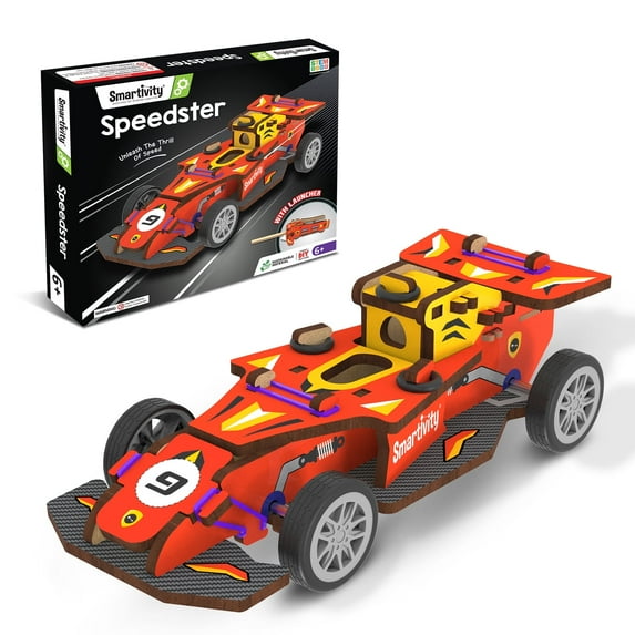 Smartivity, STEMWheels Speedster, DIY STEAM Wood Toy Car, Science Kit ...