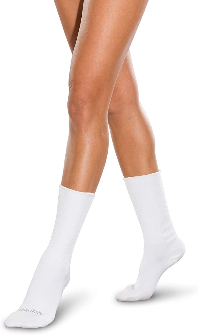 Smartknit Seamless Diabetic Socks (White) Large - Walmart.com