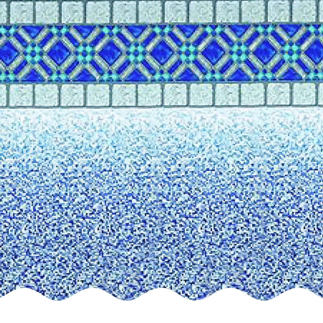 SmartLine 12' Round Blue Diamond Standard Beaded Above Ground Swimming ...