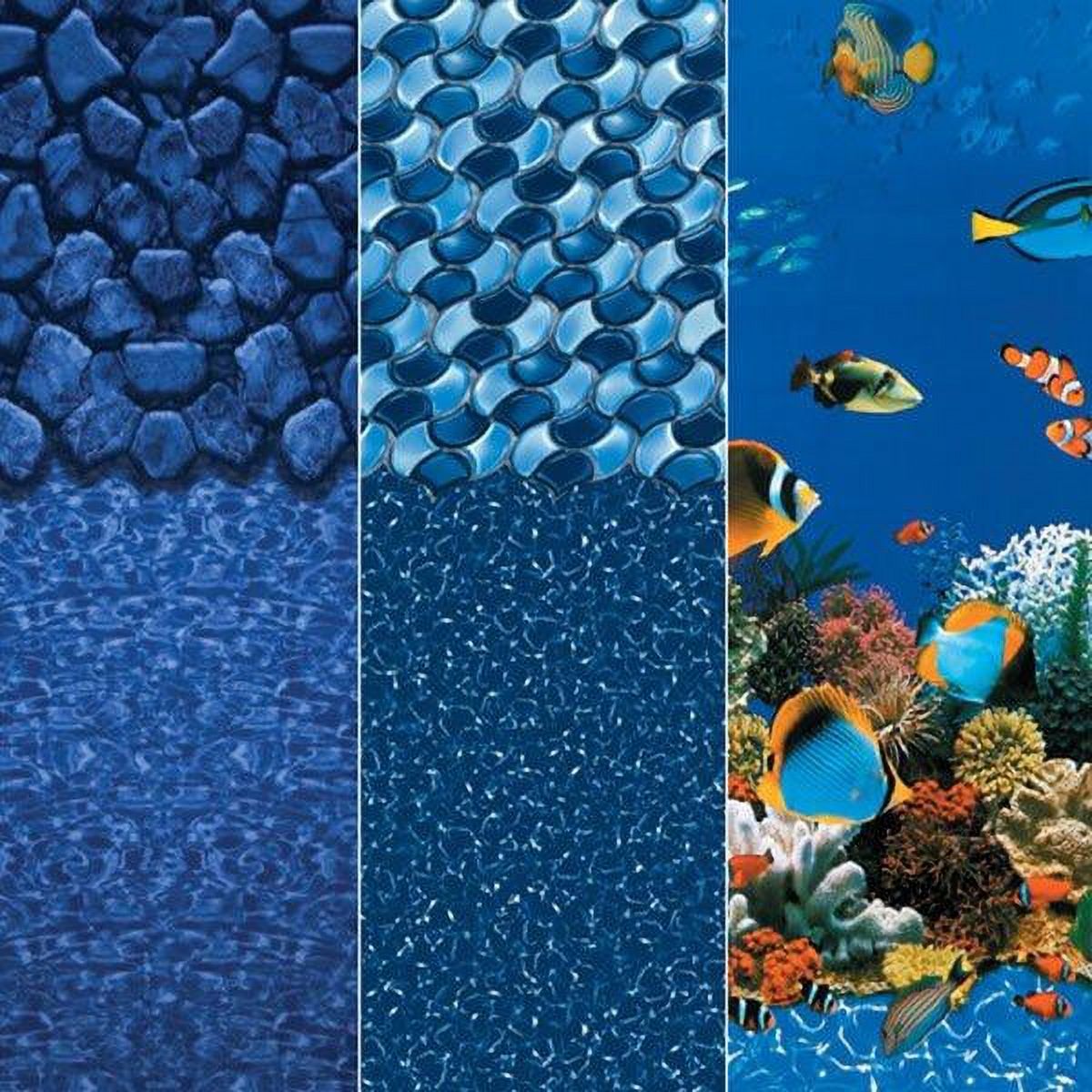 Smartline Boulder Swirl 24-Foot Round Liner Overlap Style 48-to-52-Inch ...