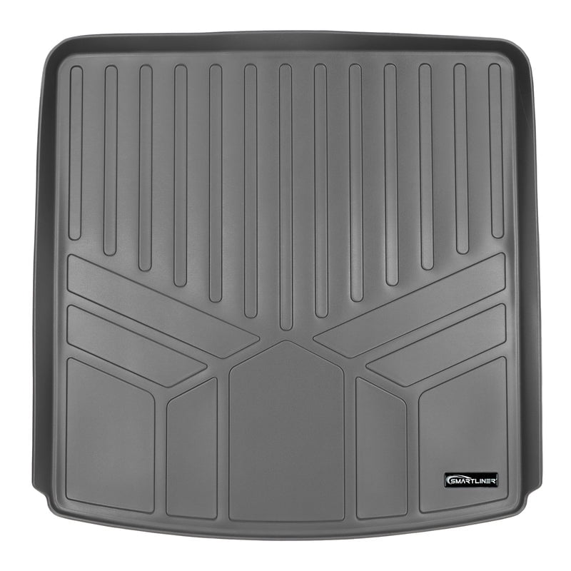 SMARTLINER All Weather Cargo Trunk Liner Floor Mat Behind 2nd Row Seat Grey Compatible With 2017 ...