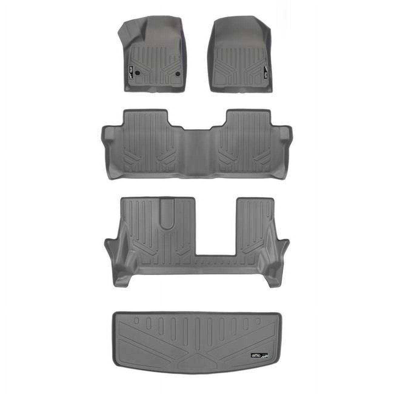 Smartliner Floor Mat Cargo Liner Behind 3rd Row Grey for 17-22 Acadia ...