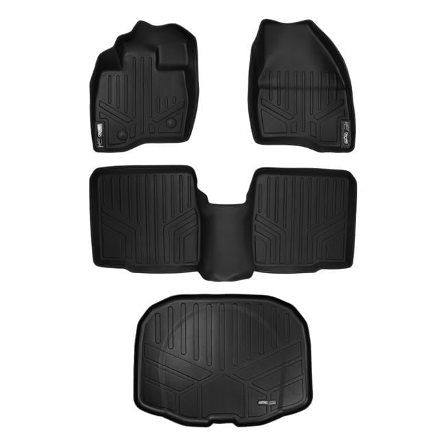 Smartliner SA0161-B0082-E0082 2 Rows Behind 3rd Row Floor Mats & Cargo ...
