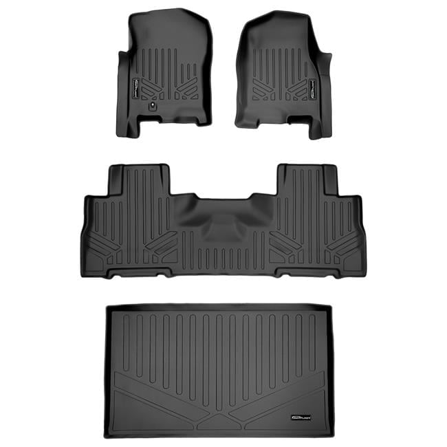 Smartliner SA0346-B0303-E0185 Floor Mats & Cargo Liner Set with 2nd Row ...