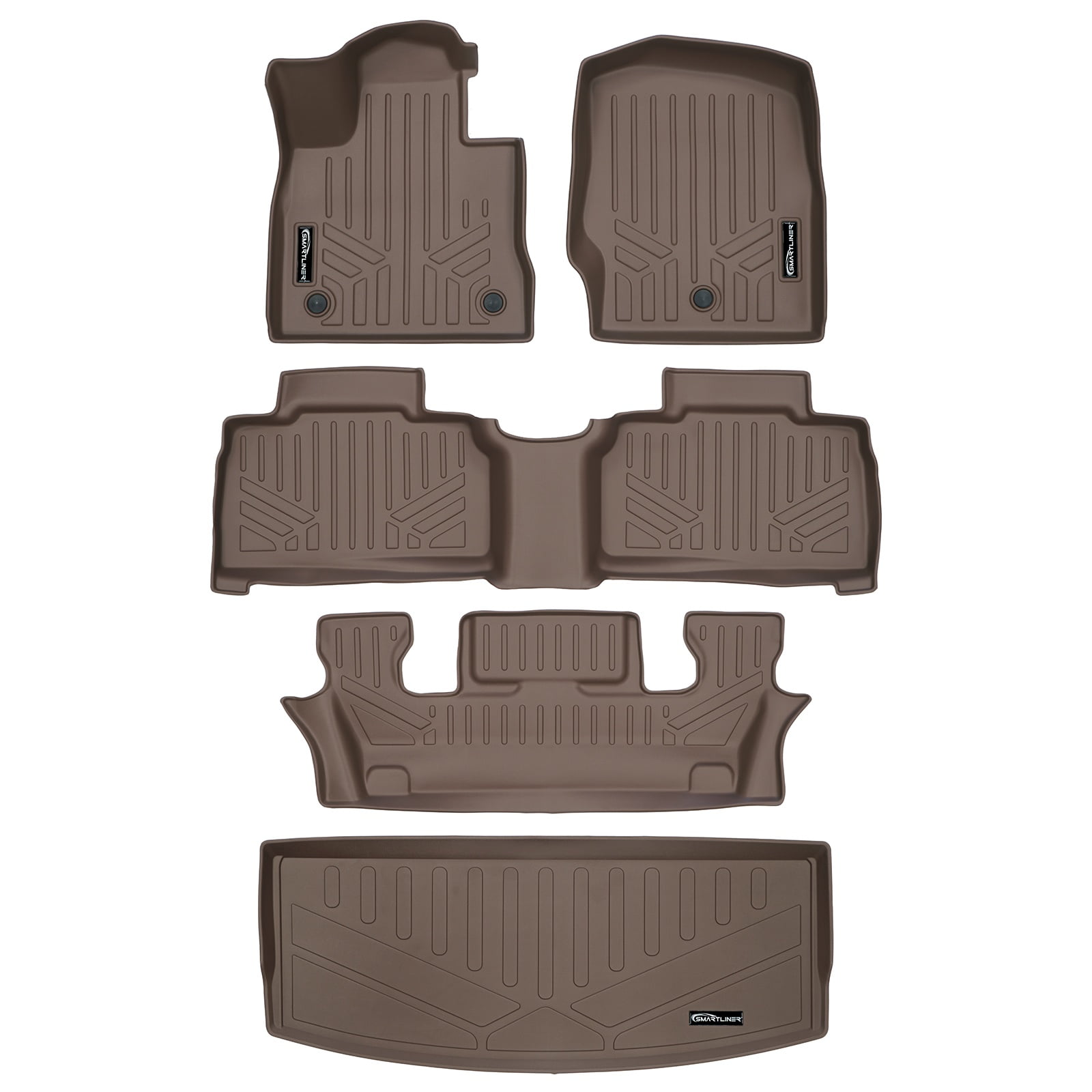 SMARTLINER 4 Rows Custom Fit Floor Liners Compatible with 2020 - 2025 ...