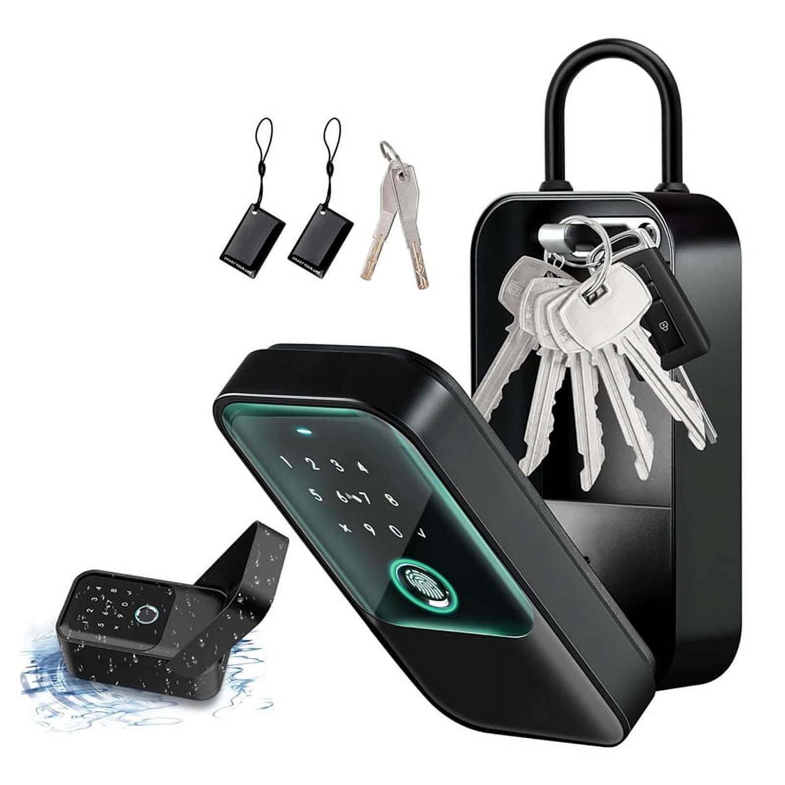 Smartlock Box for House Key with 5 Unlocking Methods Fingerprint,App ...