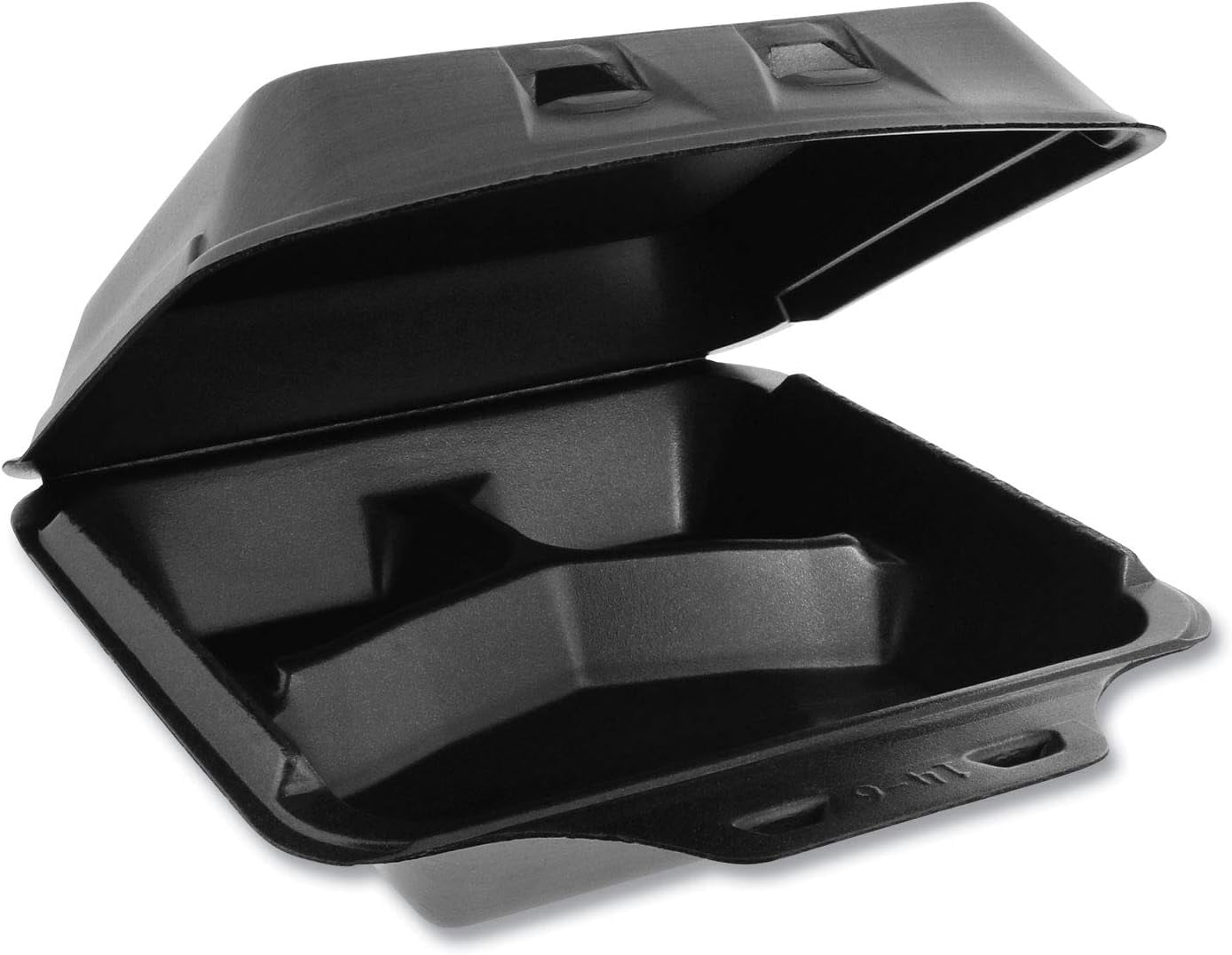 SmartLock Foam Hinged Lid Container, Large, 3-Compartment, 9 x 9.5 x 3. ...