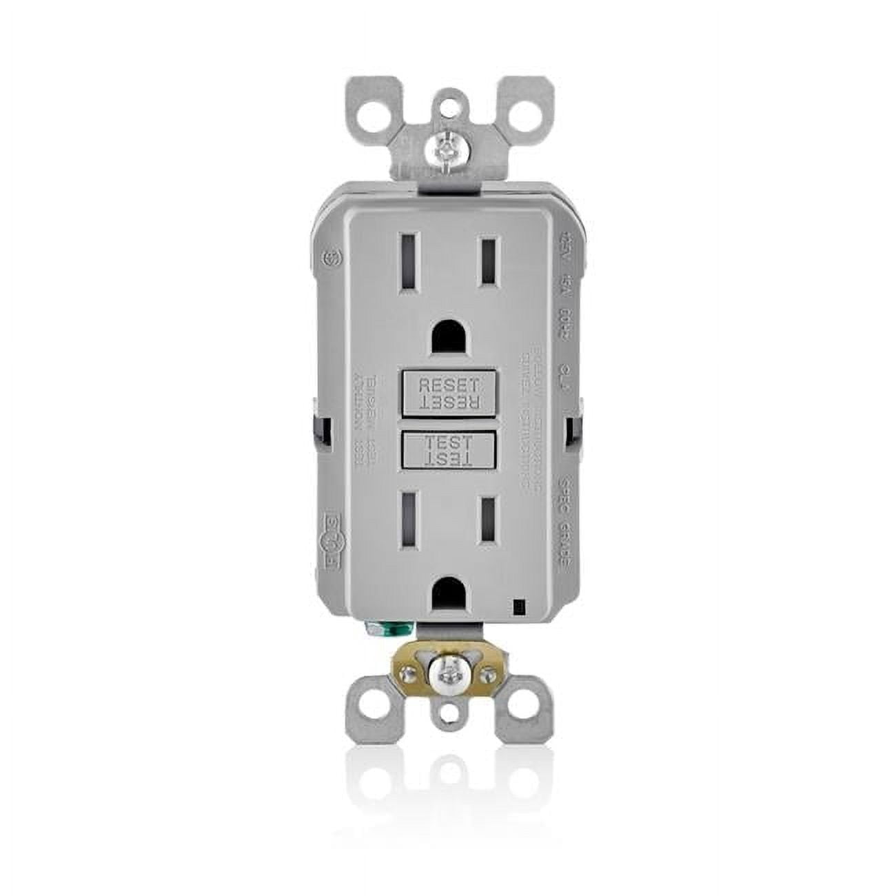 SmartlockPro 15A 125V Duplex Light Gray GFCI Outlet, 5-15R - Walmart.com