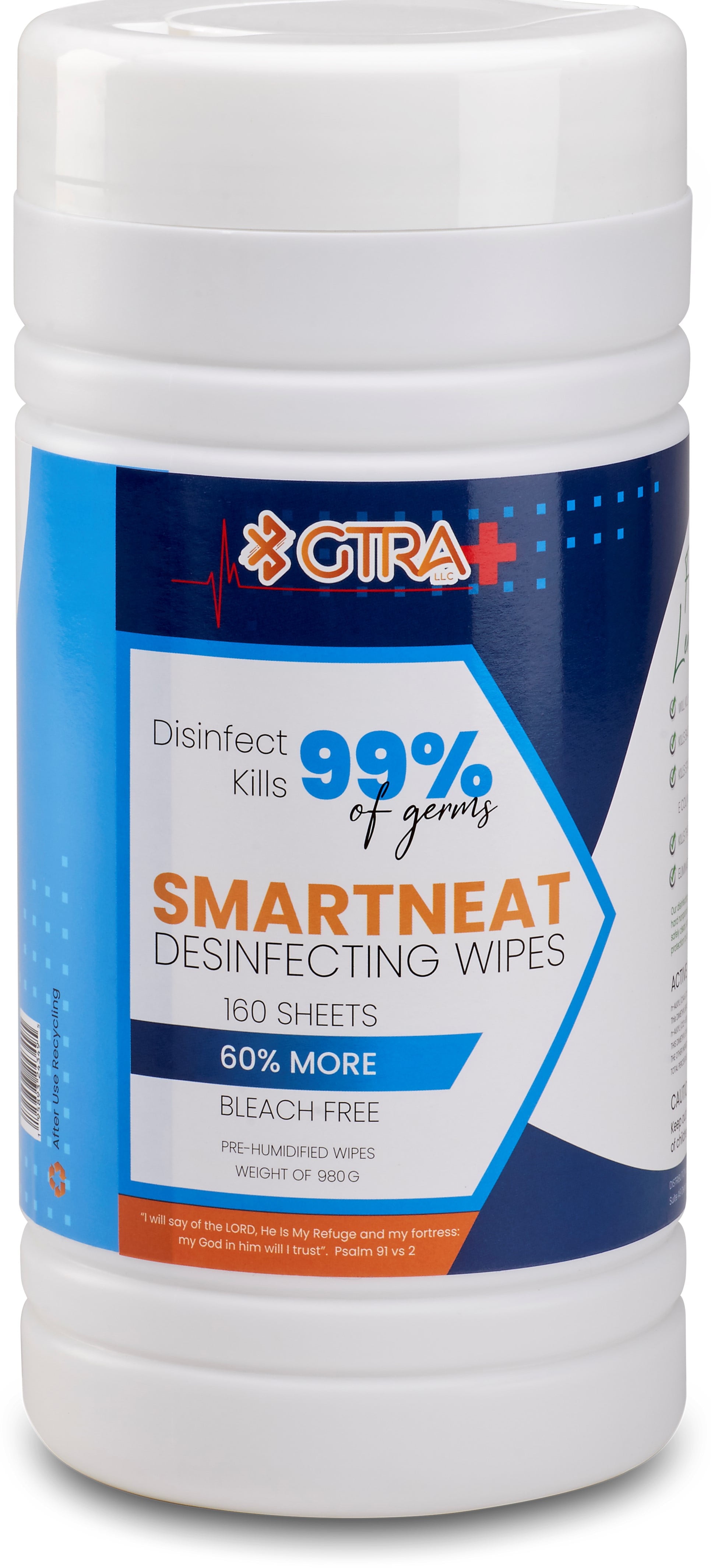 Smartneat Multi-Surface Disinfectant Wipes, Lemon Scent with Aloe ...