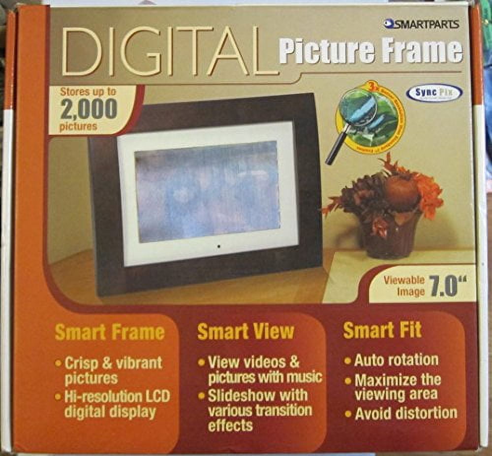 Smartparts Spx7 Digital Frame 7 Wood W/syncpix - Walmart.com