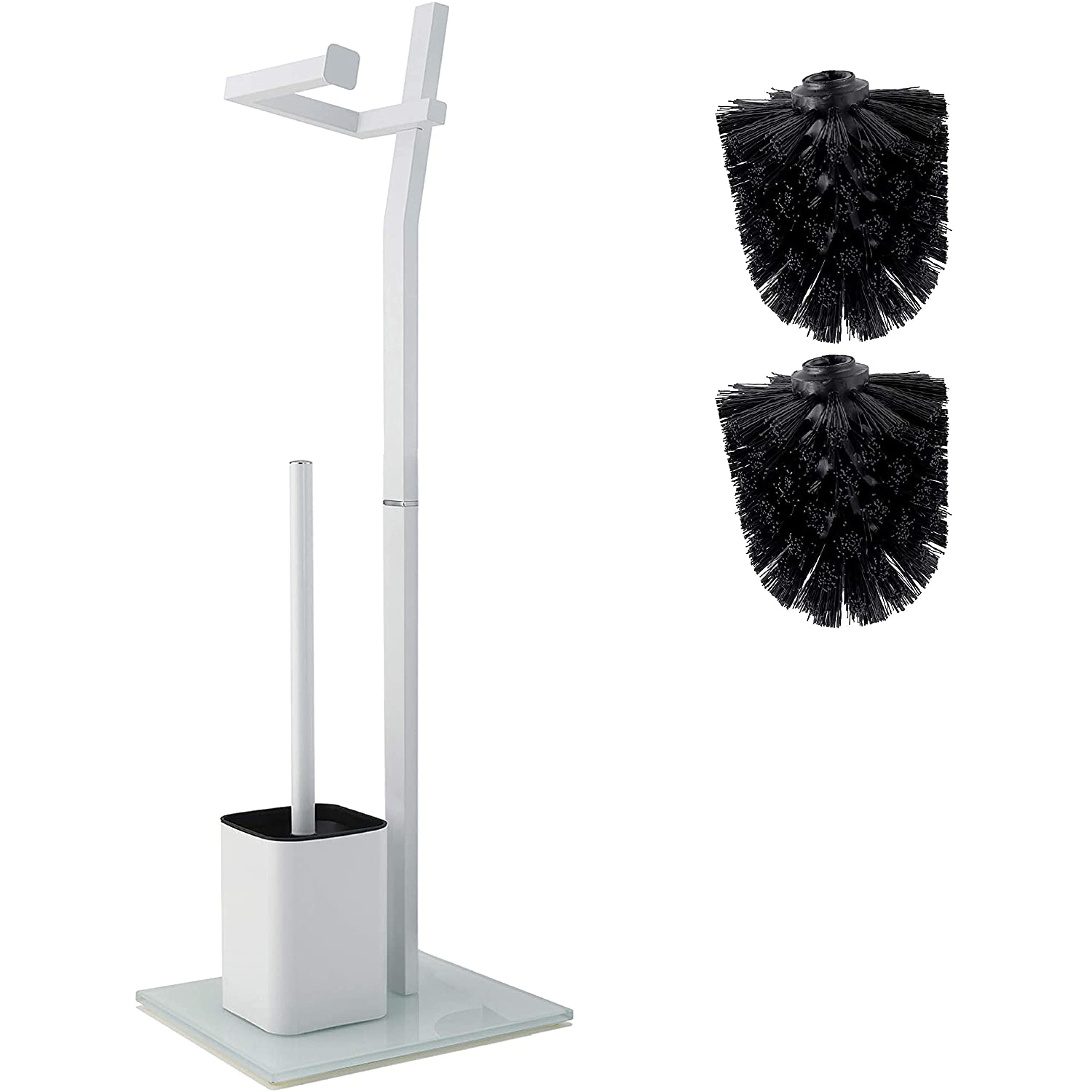 Smartpeas WC Set - White –22x18x70cm– Stainless Steel Toilet Paper ...