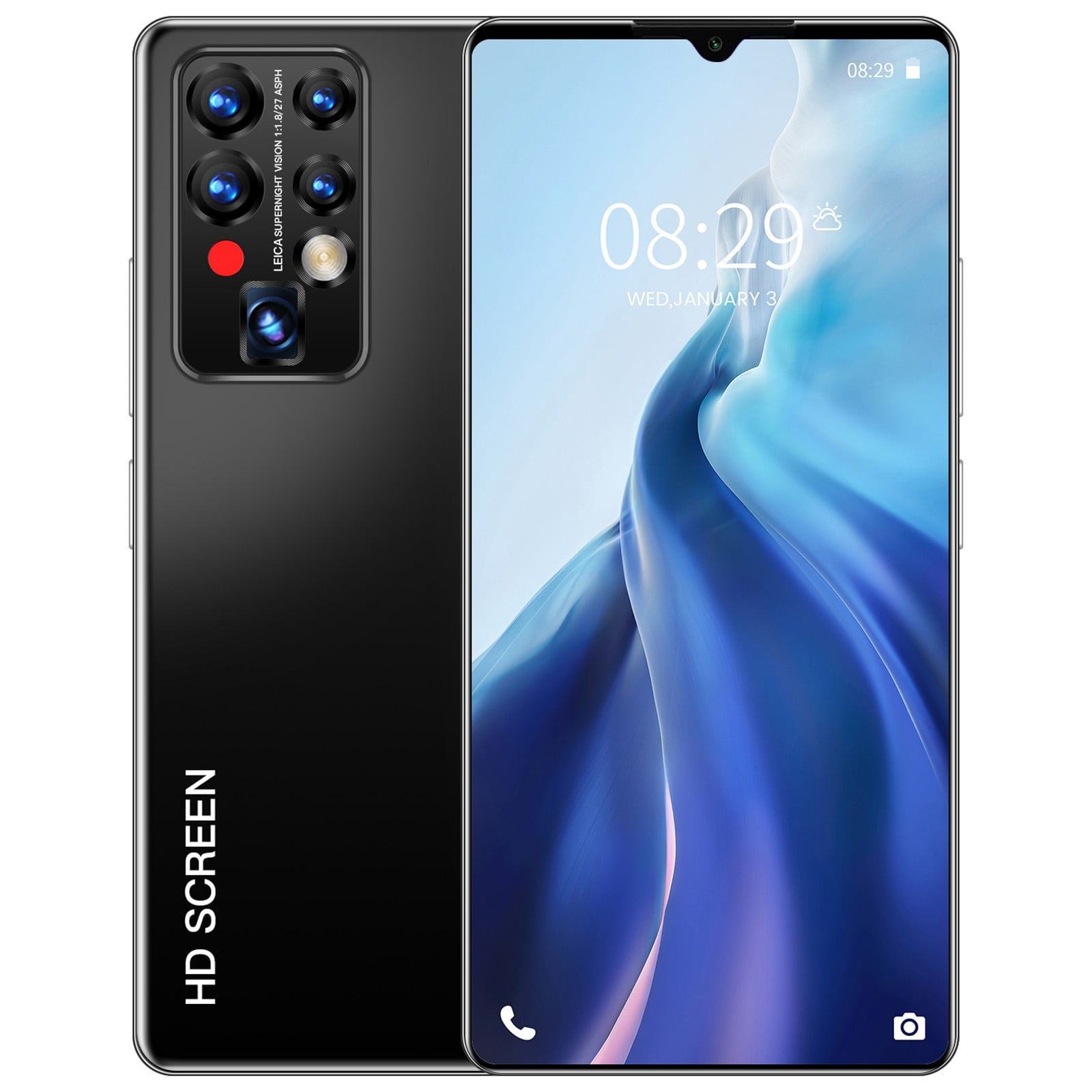 Smartphone Android 8.1 Smartphone HD Full Screen Phone SIM Card ...