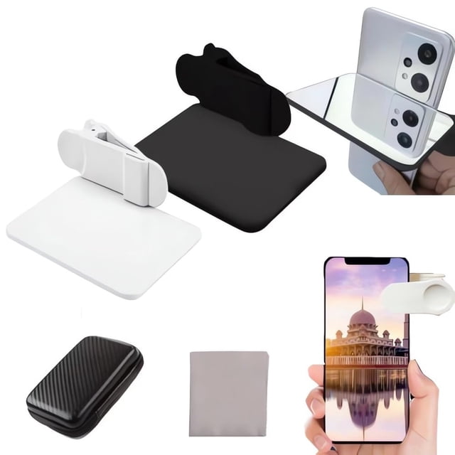 Smartphone Camera Mirror Reflection Clip Kit - Smartphone selfie mirror ...
