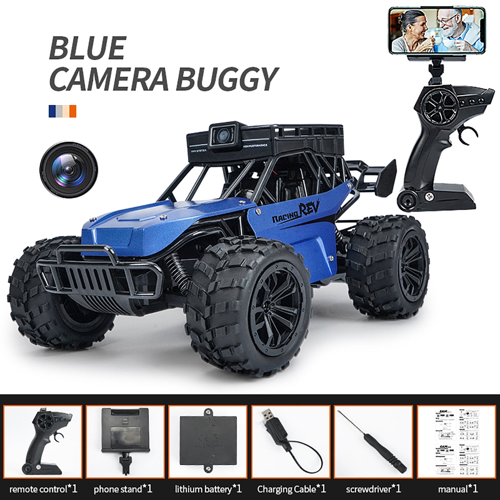 Smartphone Controlled RC Car with 4K Camera & Walkie Talkie - HD Video ...