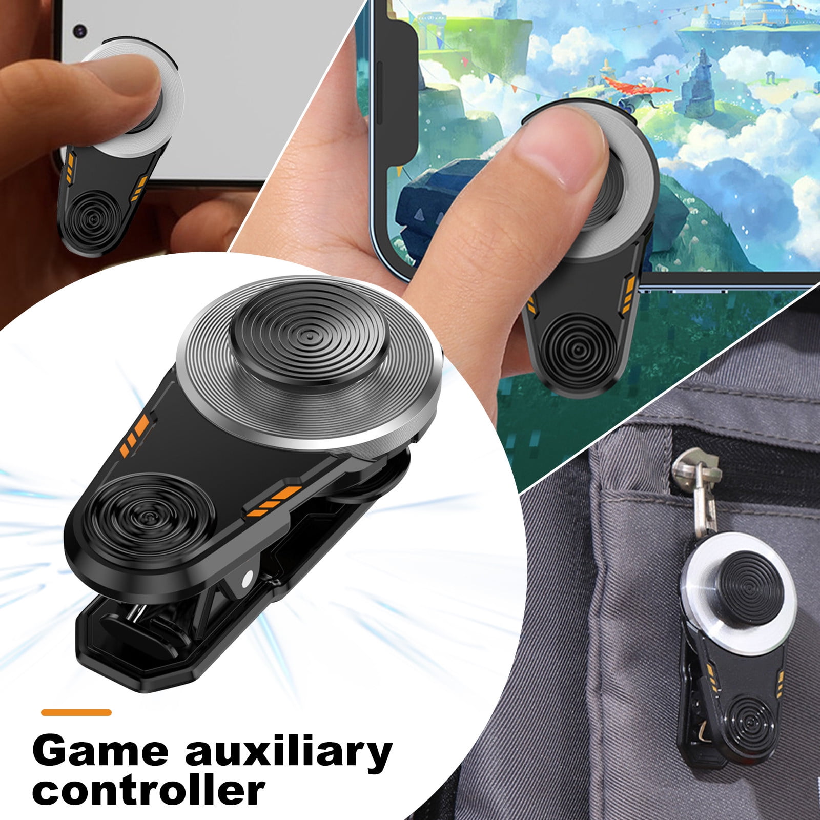 Smartphone Controller, Mobile Game Joystick, Universal 360° Rotation ...