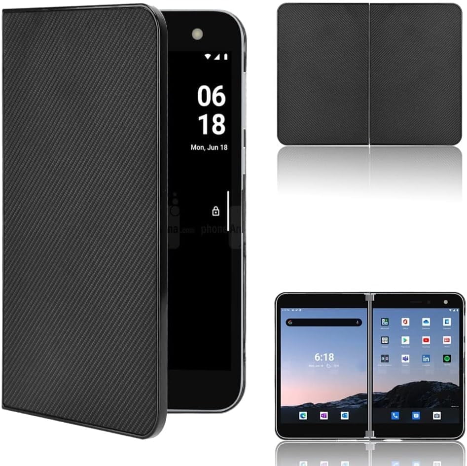 Smartphone Flip Cases Compatible with Microsoft Surface Duo Case,Ultra-Thin Leather Shockproof ...