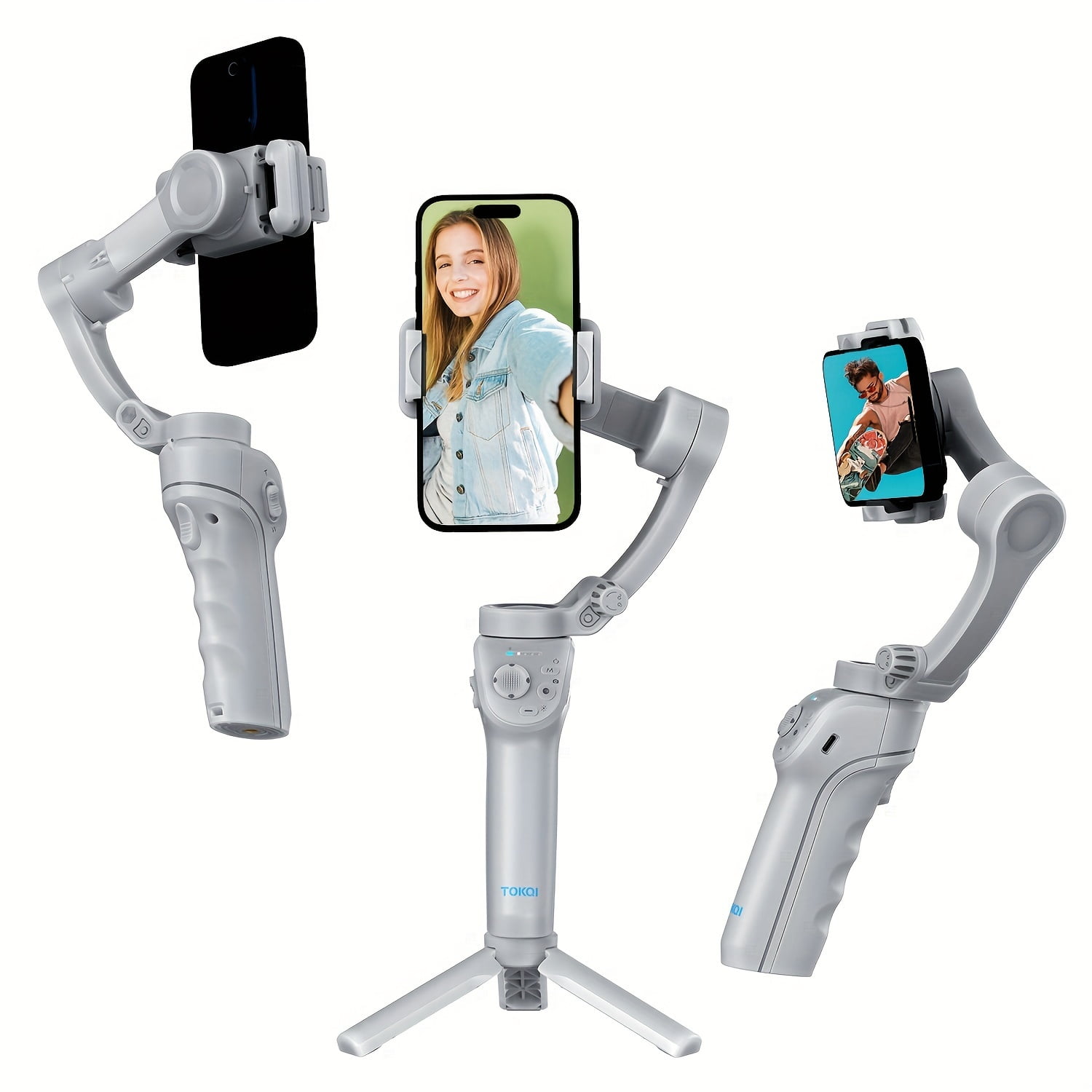 Brand Q Smartphone Gimbal Stabilizer, 3 Axis Phone Gimbal, Portable ...