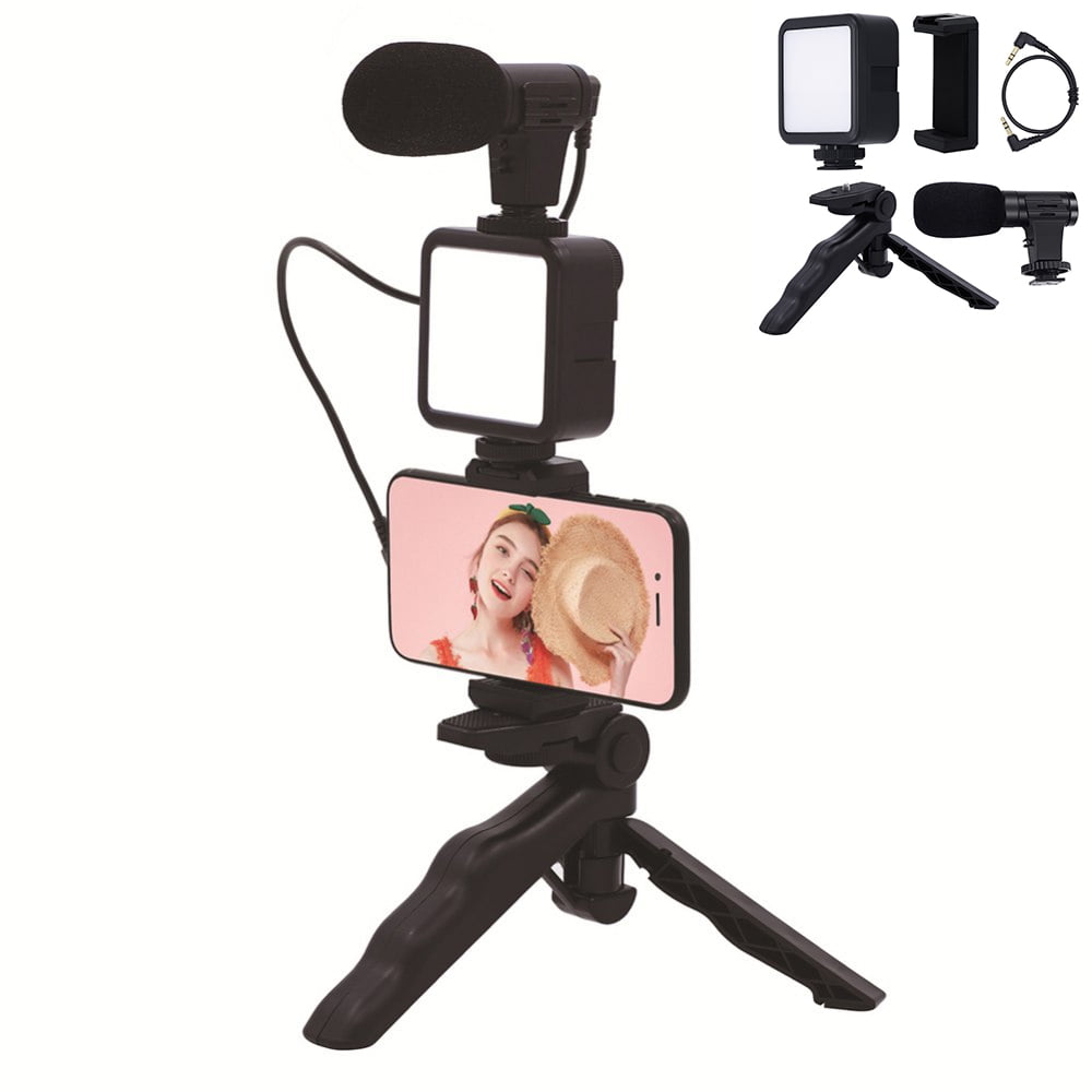Smartphone Video Kit Tripod Stand Phone Holder for IPhone/Android Phone ...