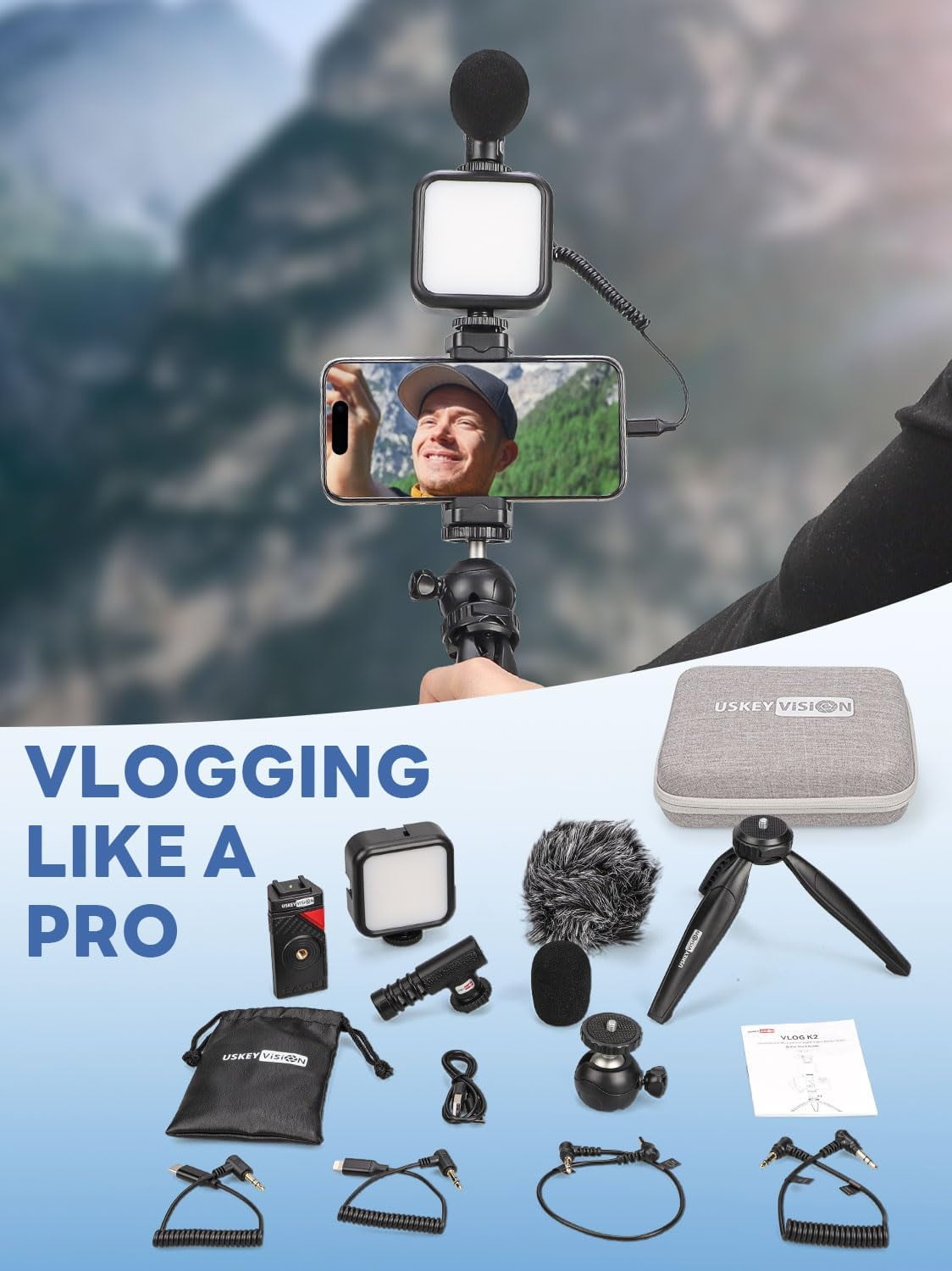 Smartphone Vlogging Kit for Phone 16/15/14 Mini/Pro/Max, Android ...