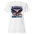 Smartprints Freedom Lives on 250Th Anniversary Women's T-Shirt White ...