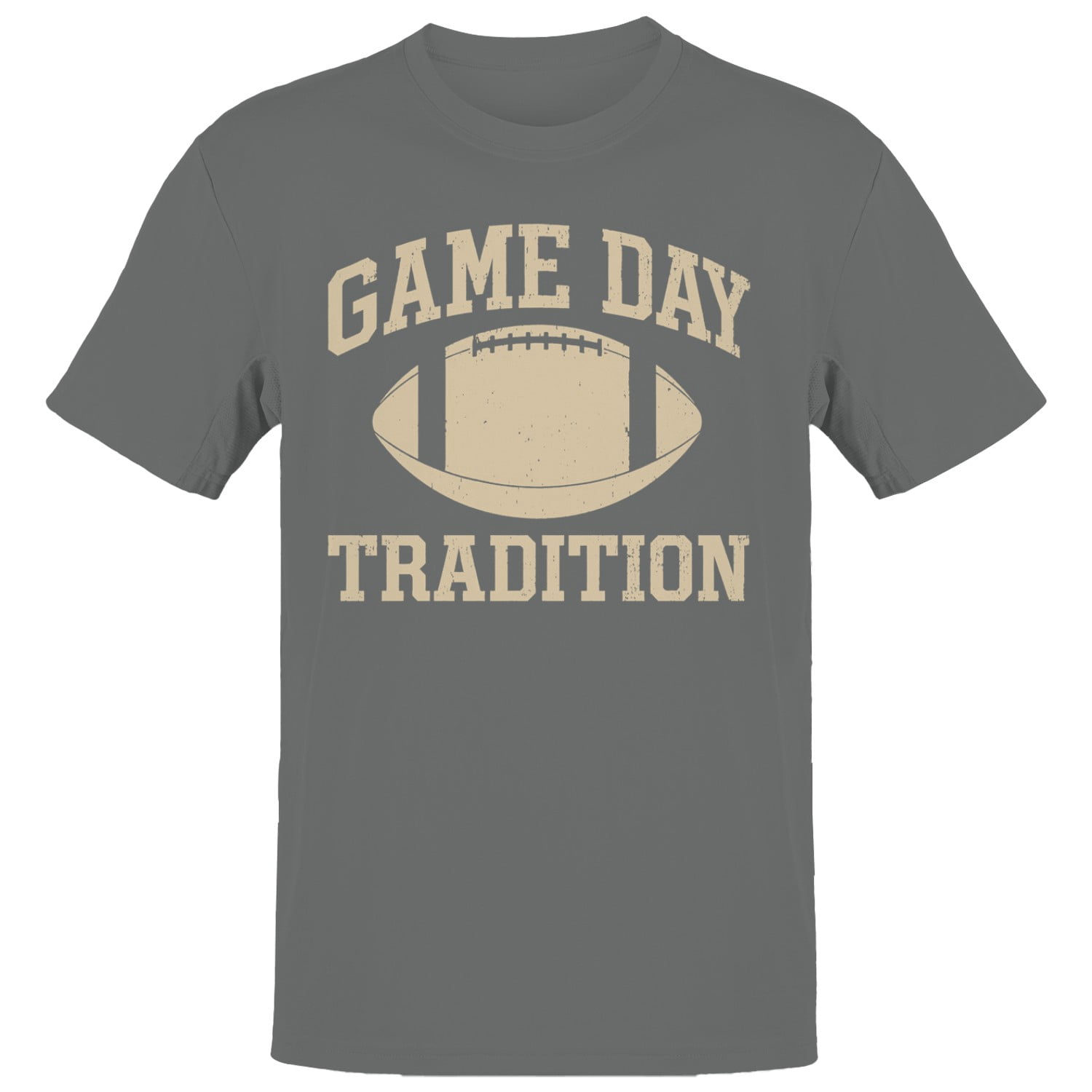 Smartprints Game Day Tradition Football Men's T-Shirt Graphite Heather ...