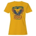 Smartprints Legacy of Liberty Eagle Emblem Women's T-Shirt Gold, Cotton ...
