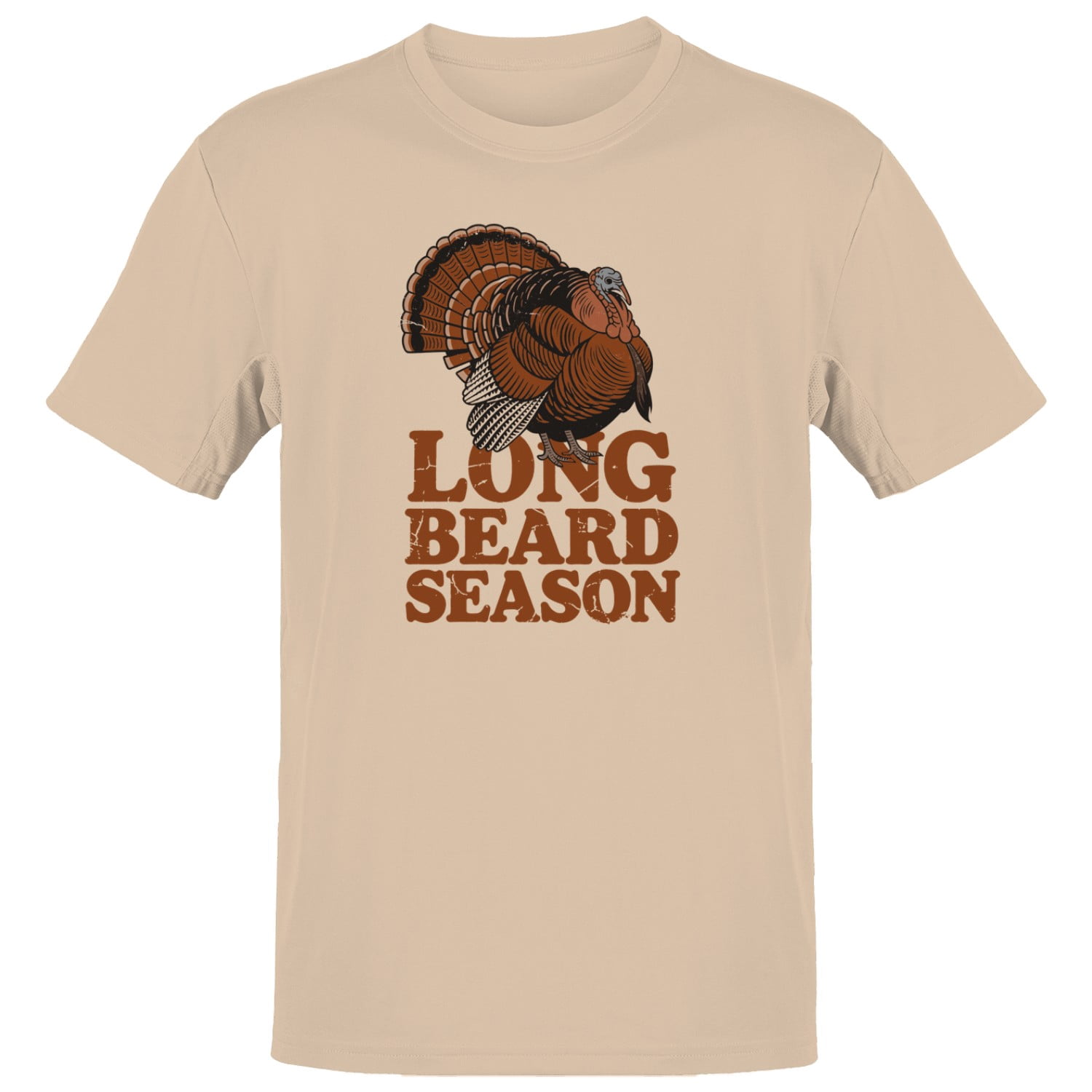 Smartprints Long Beard Season Turkey Men's T-Shirt Natural, Cotton, S ...