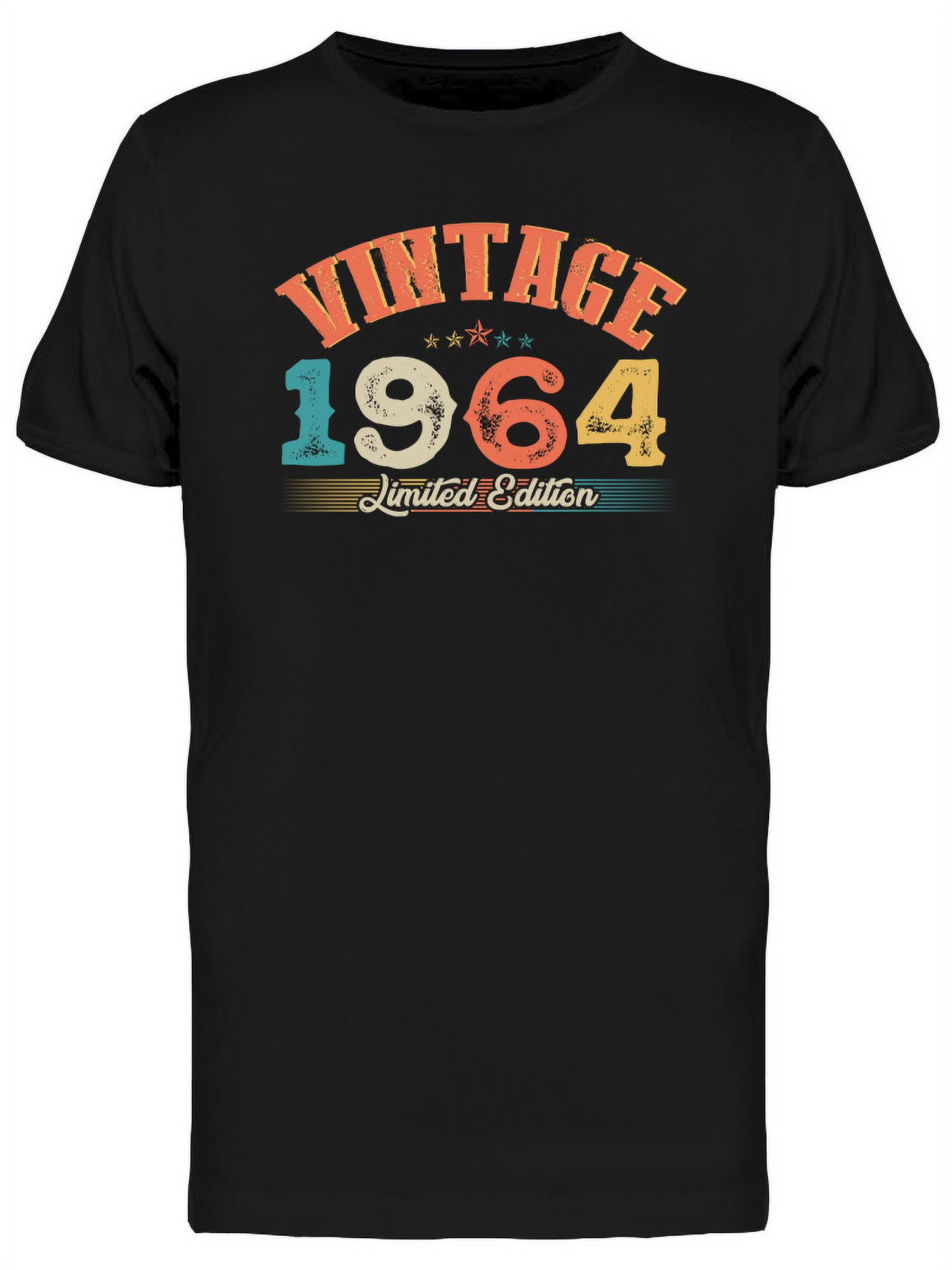 Smartprints Mens Graphic Tee - 1964 Vintage - Regular Fit 100% Cotton - Walmart.com