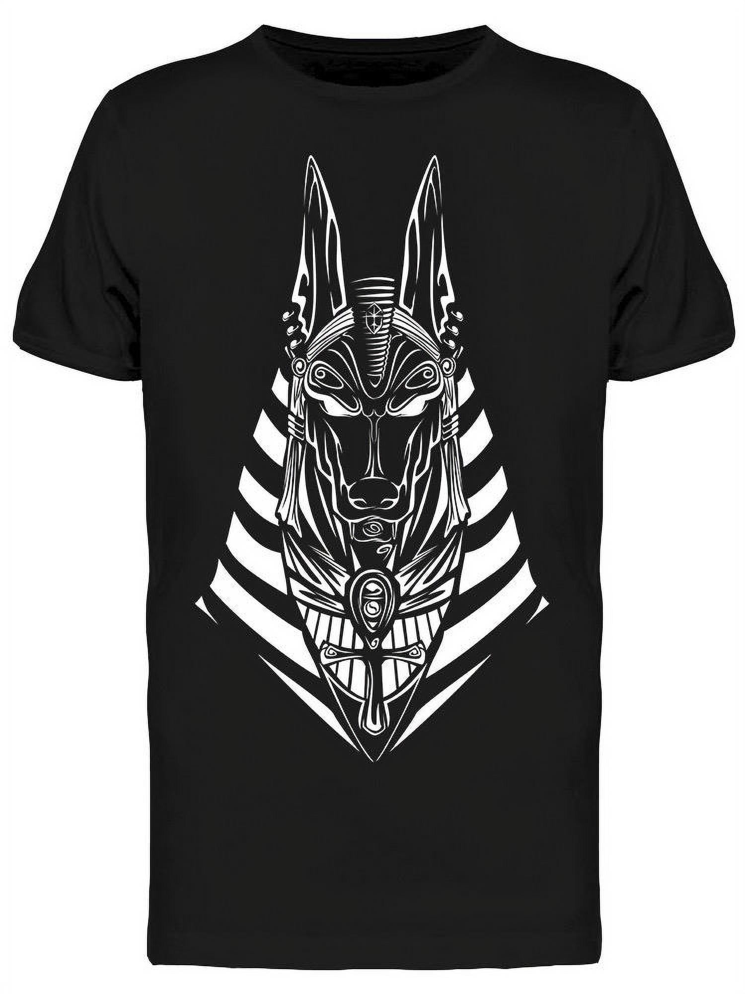 Smartprints Mens Graphic Tee - Anubis Egypt Deities - Regular Fit 100% ...