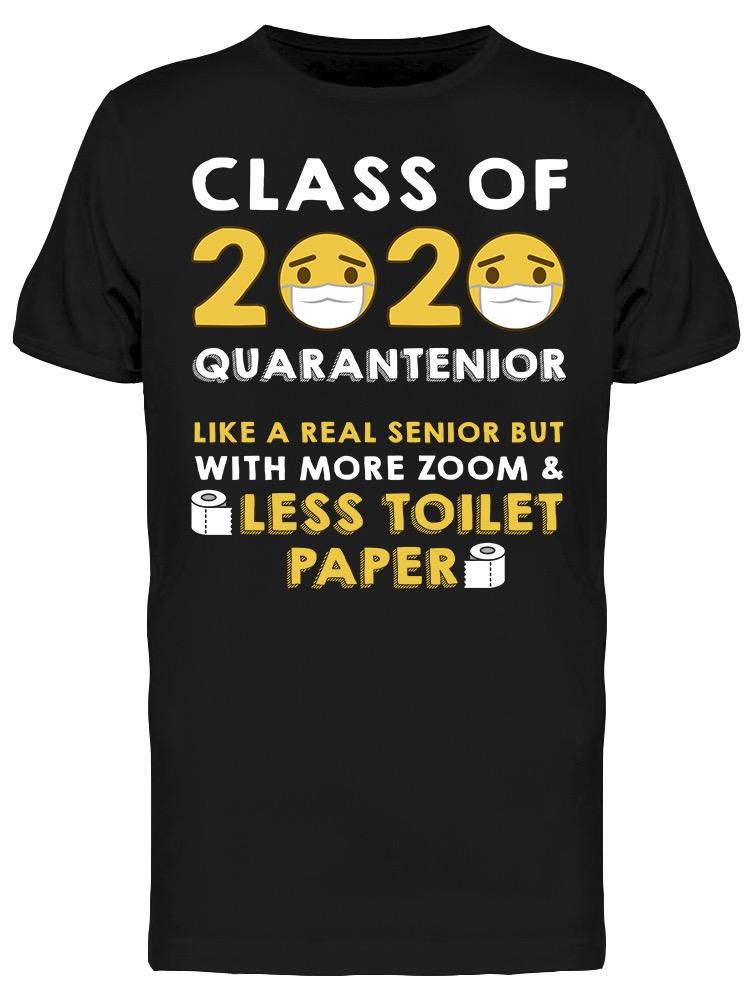 Smartprints Mens Graphic Tee - Class 2020 Zoom And Toilet Paper - Regular Fit 100% Cotton ...
