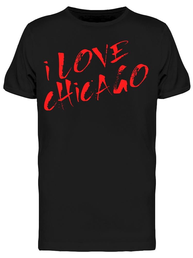 Smartprints Mens Graphic Tee - Graphic I Love Chicago - Regular Fit 100% Cotton - Walmart.com