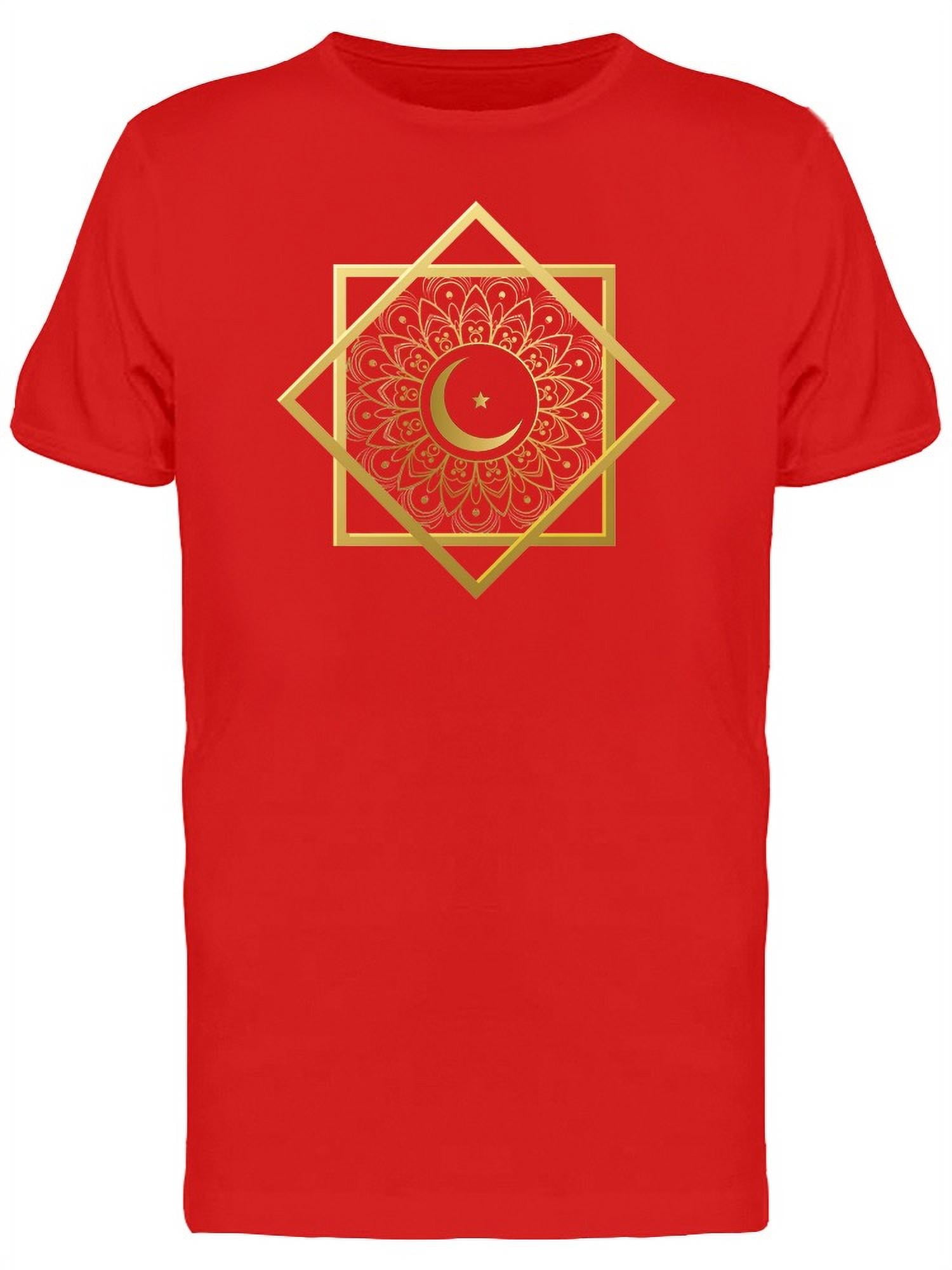 Smartprints Mens Graphic Tee - Islamic Symbol Crescent Moon - Regular ...