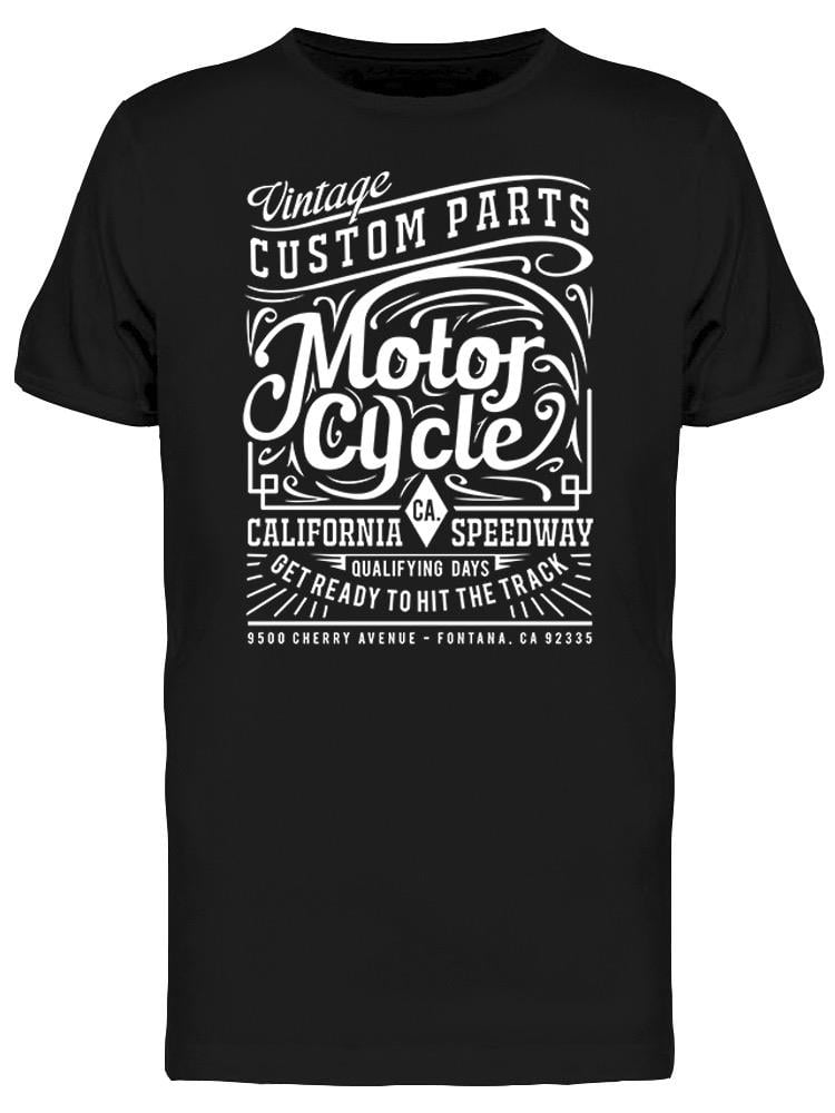 Smartprints Mens Graphic Tee - Motorcycle Vintage - Regular Fit 100% Cotton - Walmart.com