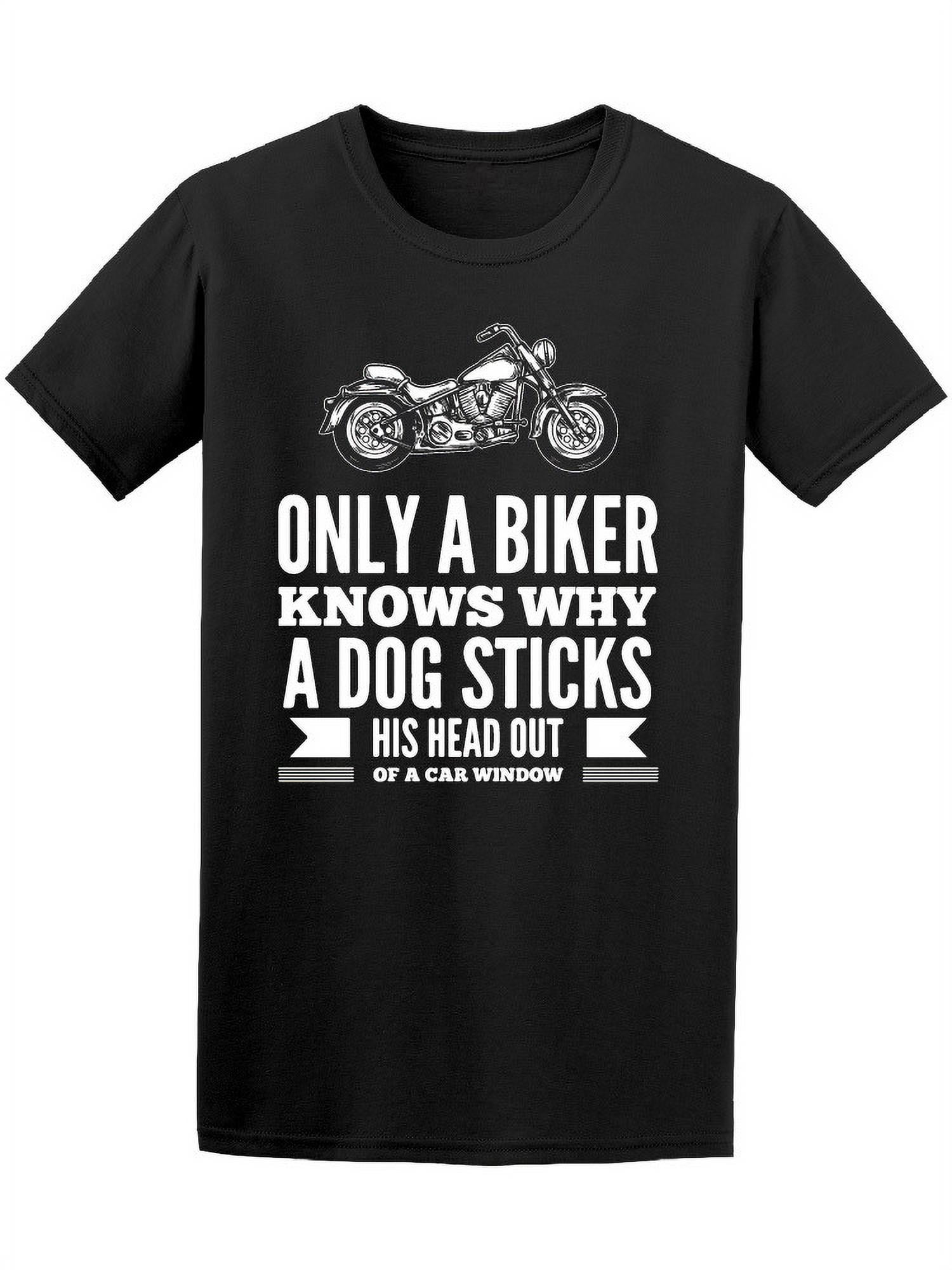 Smartprints Mens Graphic Tee - Only Biker Knows Why - Regular Fit 100% Cotton - Walmart.com