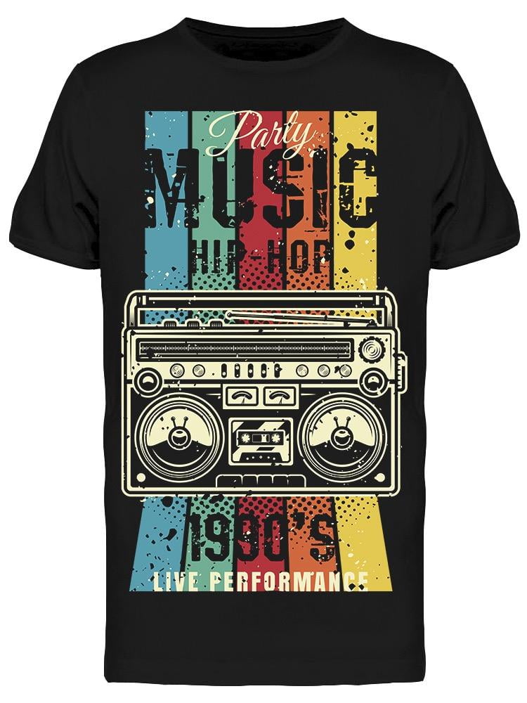 Smartprints Mens Graphic Tee - Retro Party 1990s Hip Hop - Regular Fit ...