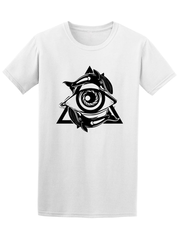 Smartprints Mens Graphic Tee - Spiritual All Seeing Eye Pyramid ...