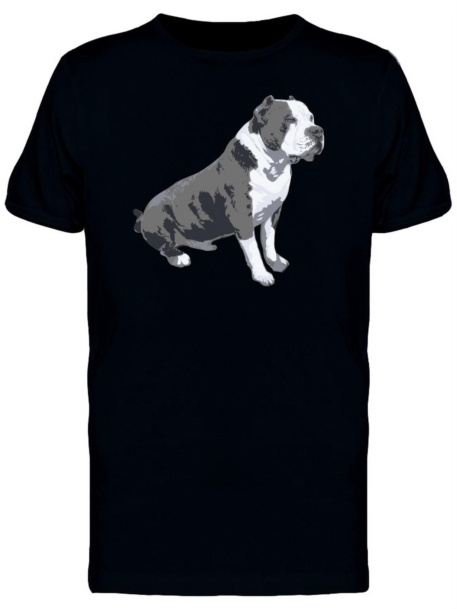 Smartprints Mens Graphic Tee - Watercolor American Bully Dog - Regular ...