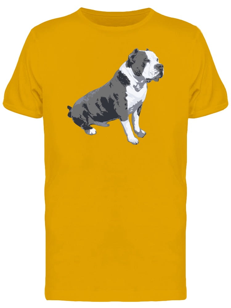Smartprints Mens Graphic Tee - Watercolor American Bully Dog - Regular ...